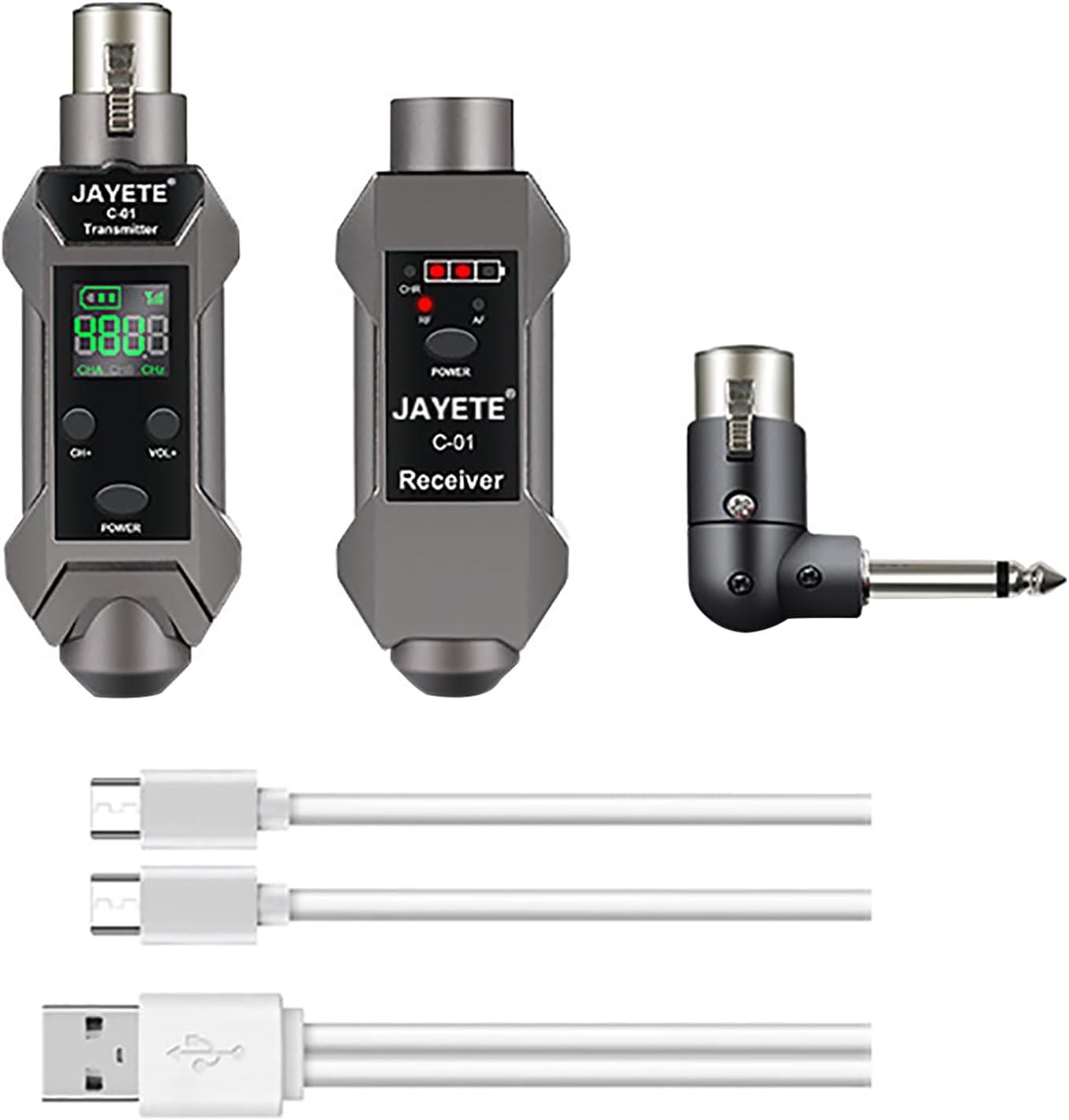 ANZAGA Wireless Mic, UHF Wireless Microphone System, Condenser ...