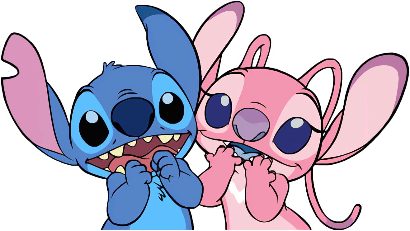 Amazon.com - Funtaku - 2pc Alien & Angel Peeking Cute Vinyl Decal ...