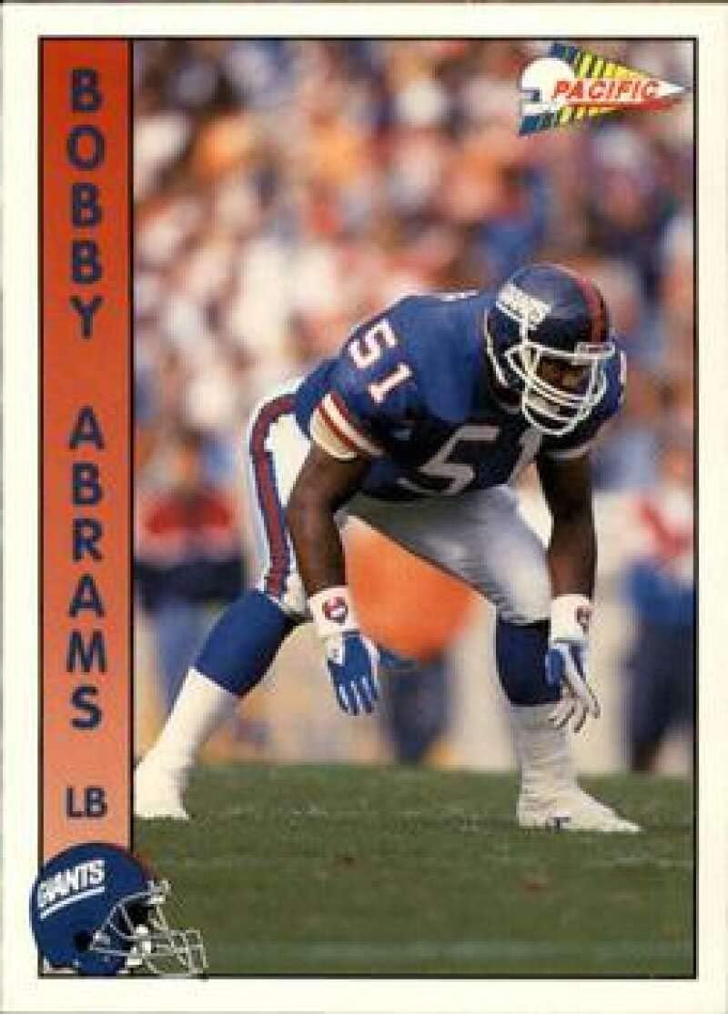 Amazon.com: 1992 Pacific Football #542 Bobby Abrams RC Rookie Card New ...