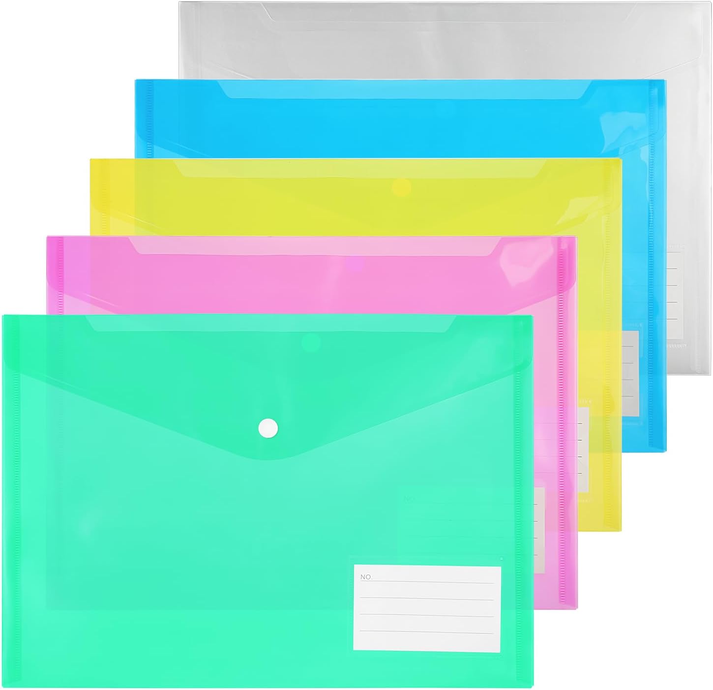 Amazon.com : File Folder Plastic Envelopes Poly Envelopes Folder File ...