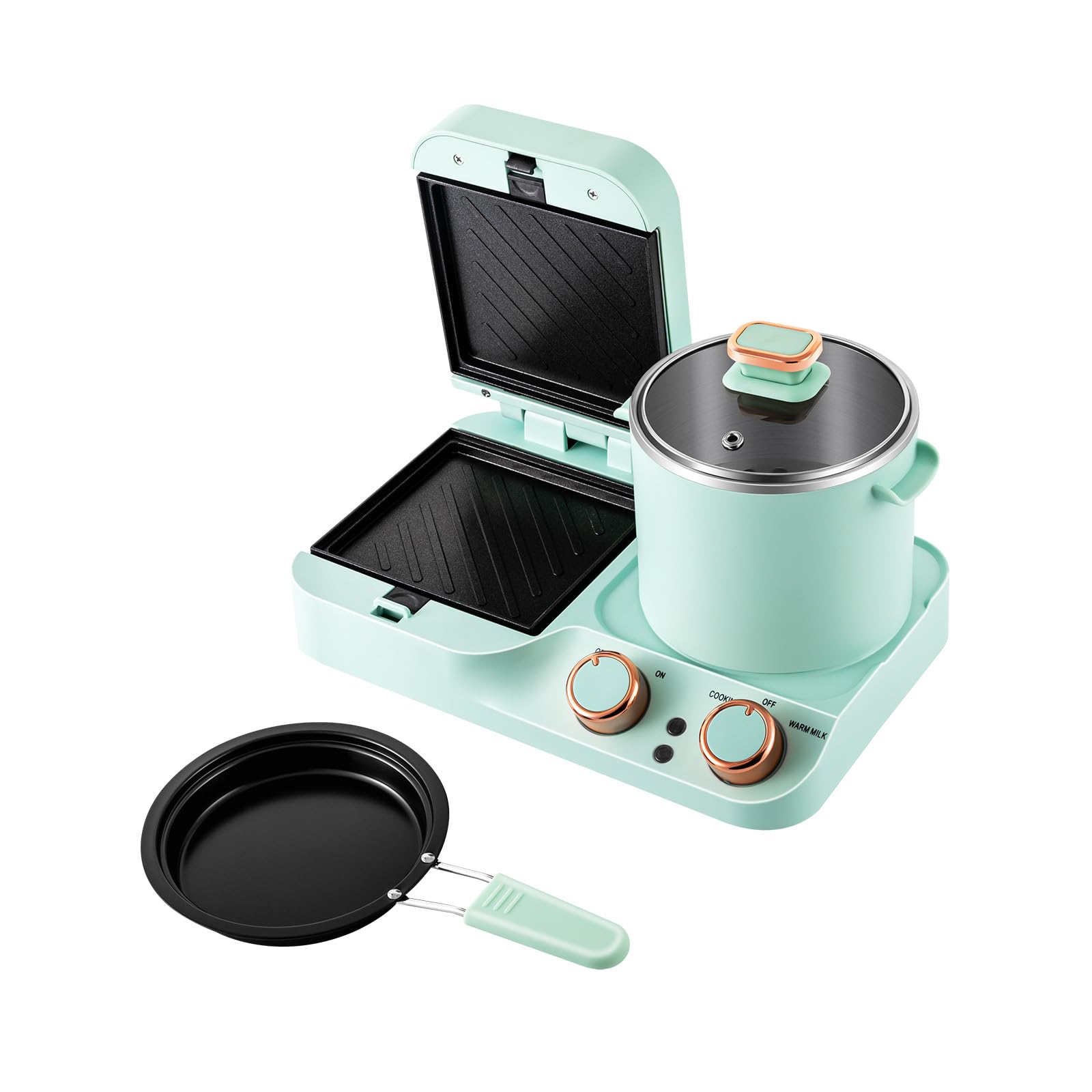 Amazon.com: Headery 3 in 1 Breakfast Station, Electric Mini Retro ...