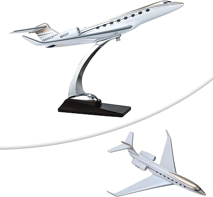 Amazon.com: 1:100-Scale Model Jet Model Airplane GulfstreamG650 ,Alloy ...