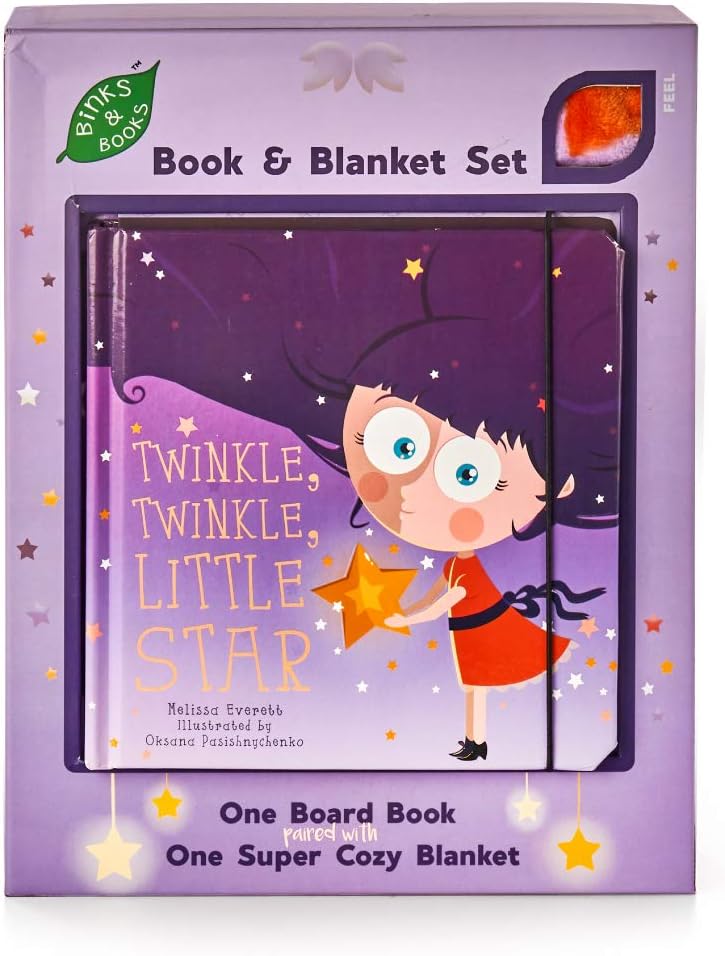 Amazon.com: Binks & Books Baby Blanket & Nursery Rhyme Book Set ...