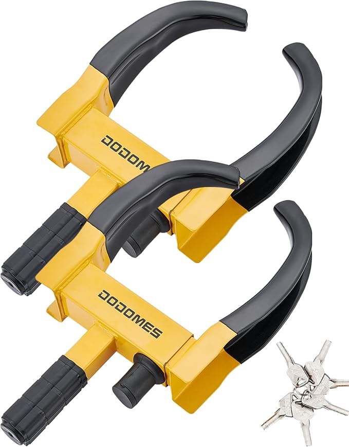 Amazon.com: Dodomes Universal Wheel Lock Heavy Duty Security Tires Lock ...