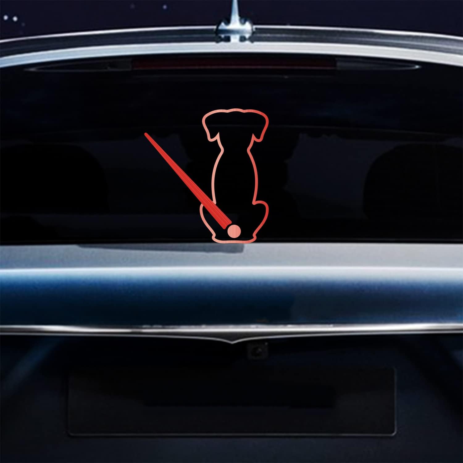 Amazon.com - Iprokiu Cartoon Cute Pet Dog Car Sticker Animal Puppy Rear ...