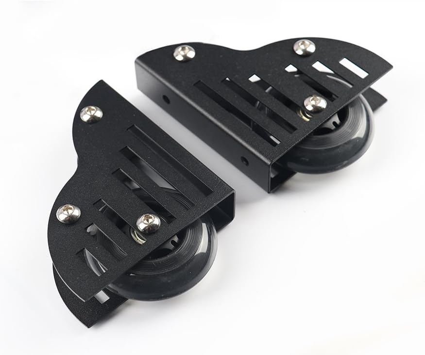 DIYHD 12FT Wooden Ladder Rolling Hardware Sliding Library Ladder Track ...