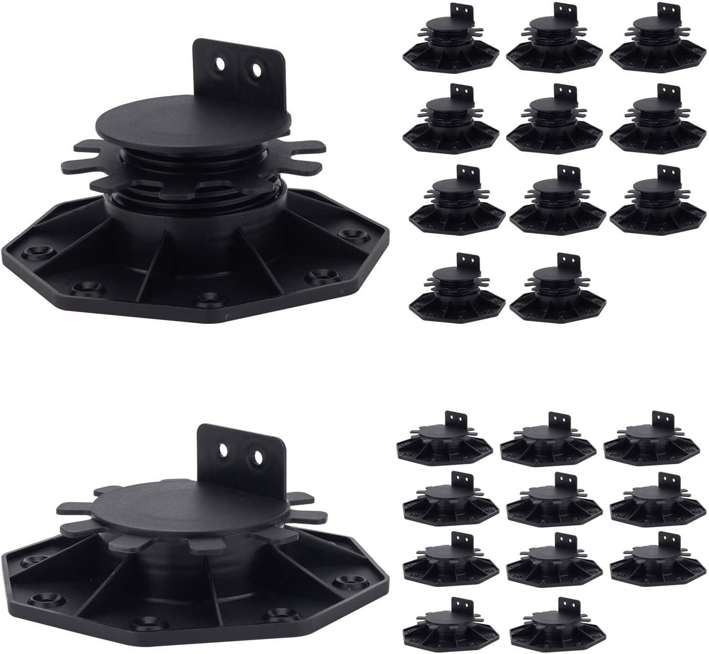 PHLKJL 24Pack Adjustable Plastic Pedestal Paver,Floor Slate Support ...