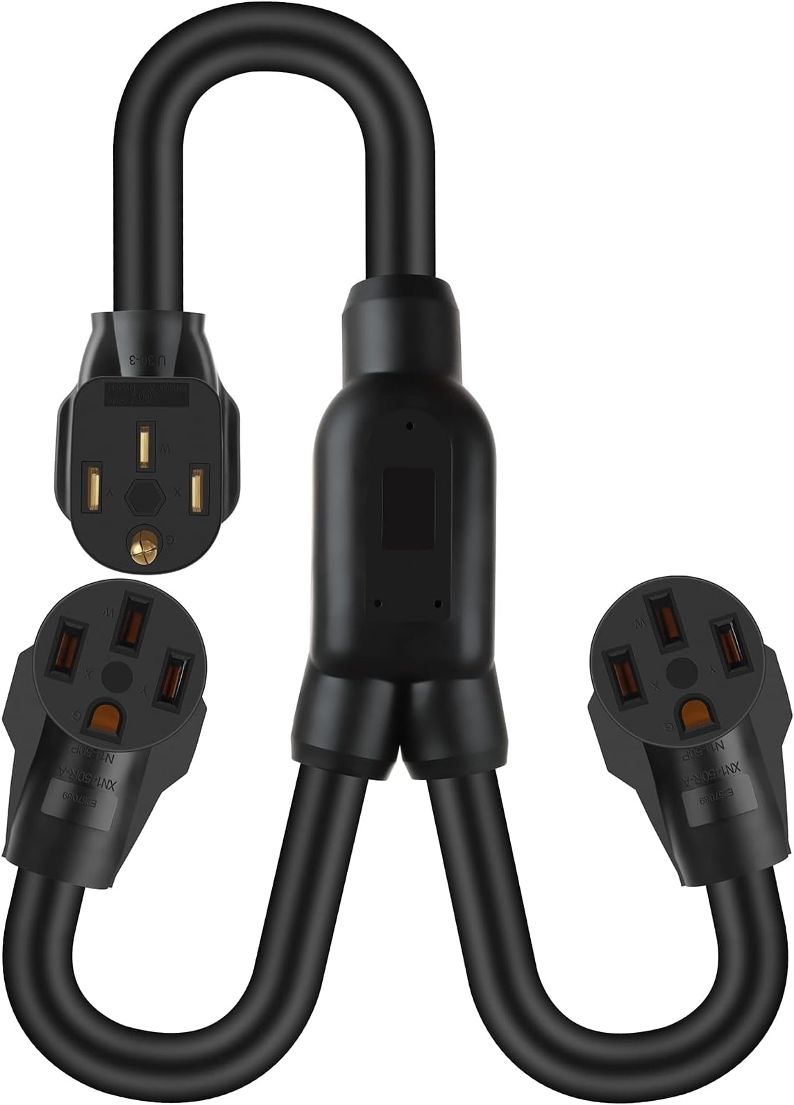 Amazon.com: LAKCZIO 14-50P 4 Prong Splitter, 14-50P Splitter 14-50R ...