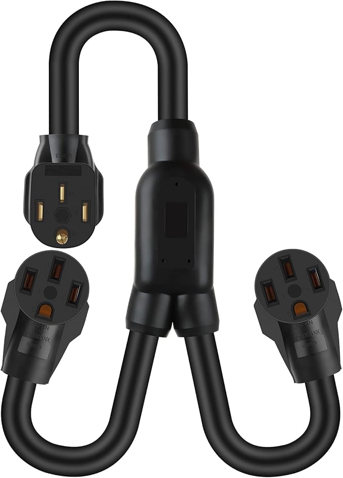 Amazon.com: LAKCZIO 14-50P 4 Prong Splitter, 14-50P Splitter 14-50R ...