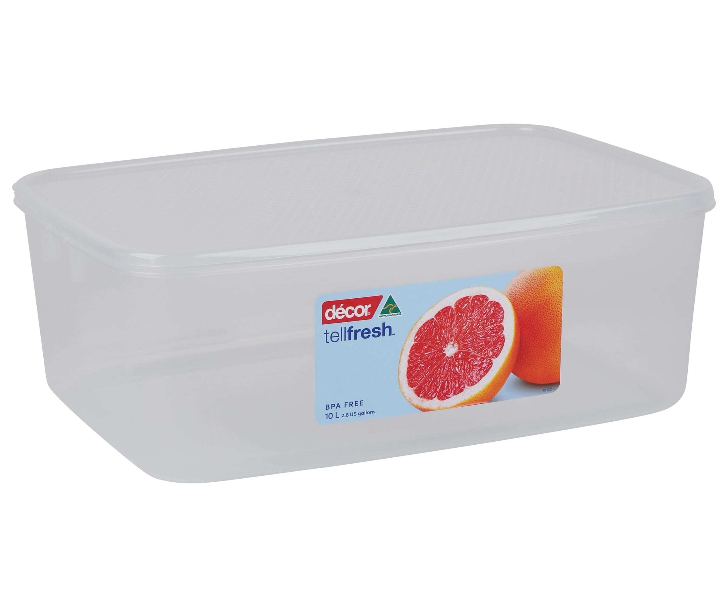 Décor 10L Tellfresh Airtight and stackable modular Oblong Food storage ...