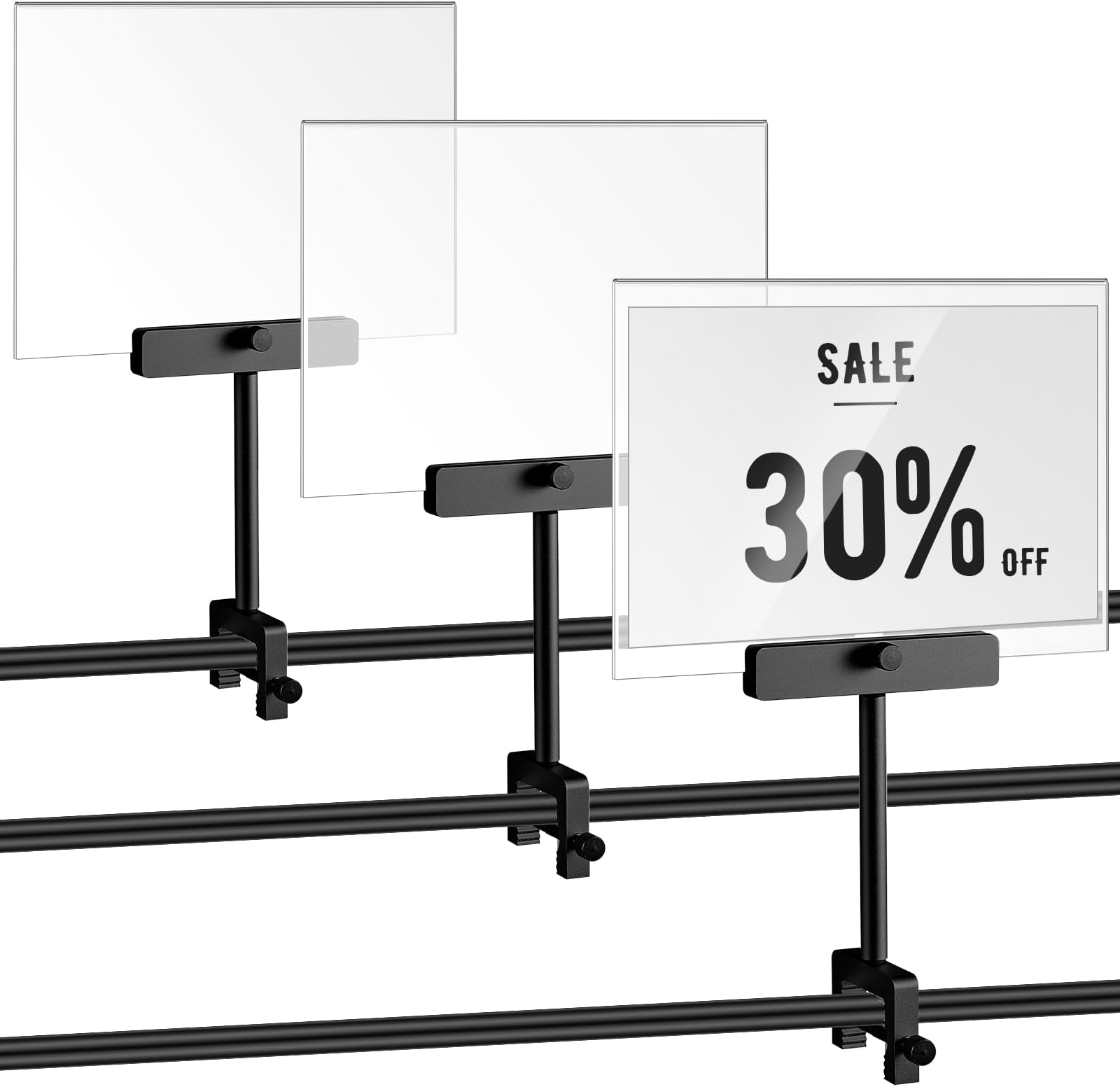 Amazon.com: HESIN 10 Pack Acrylic Sign Holder 3.5x 5 Acrylic Store ...