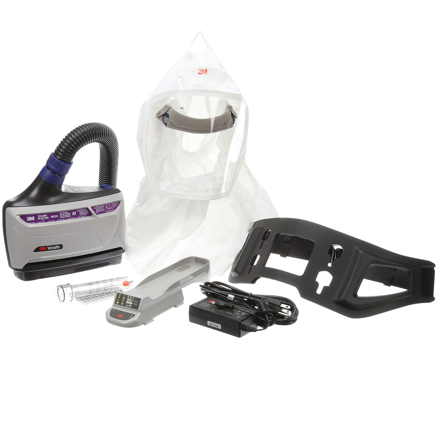 3M Respirador PAPR, kit de respirador purificador de aire alimentado por Versaflo, TR-600-ECK ...