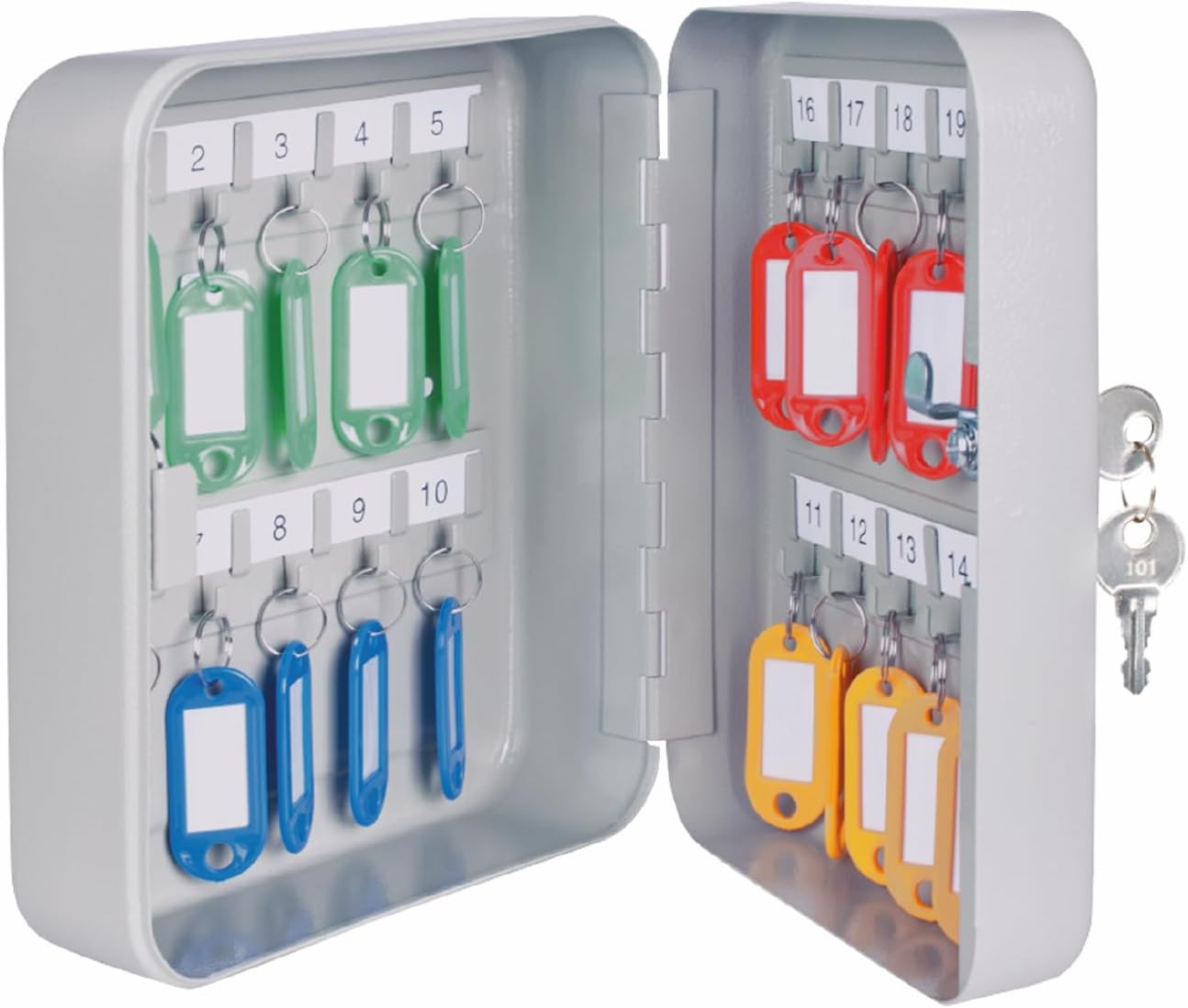 Maxi Key Cabinet Wall Mount Design with Key Lock, Secure Metal Key Safe ...