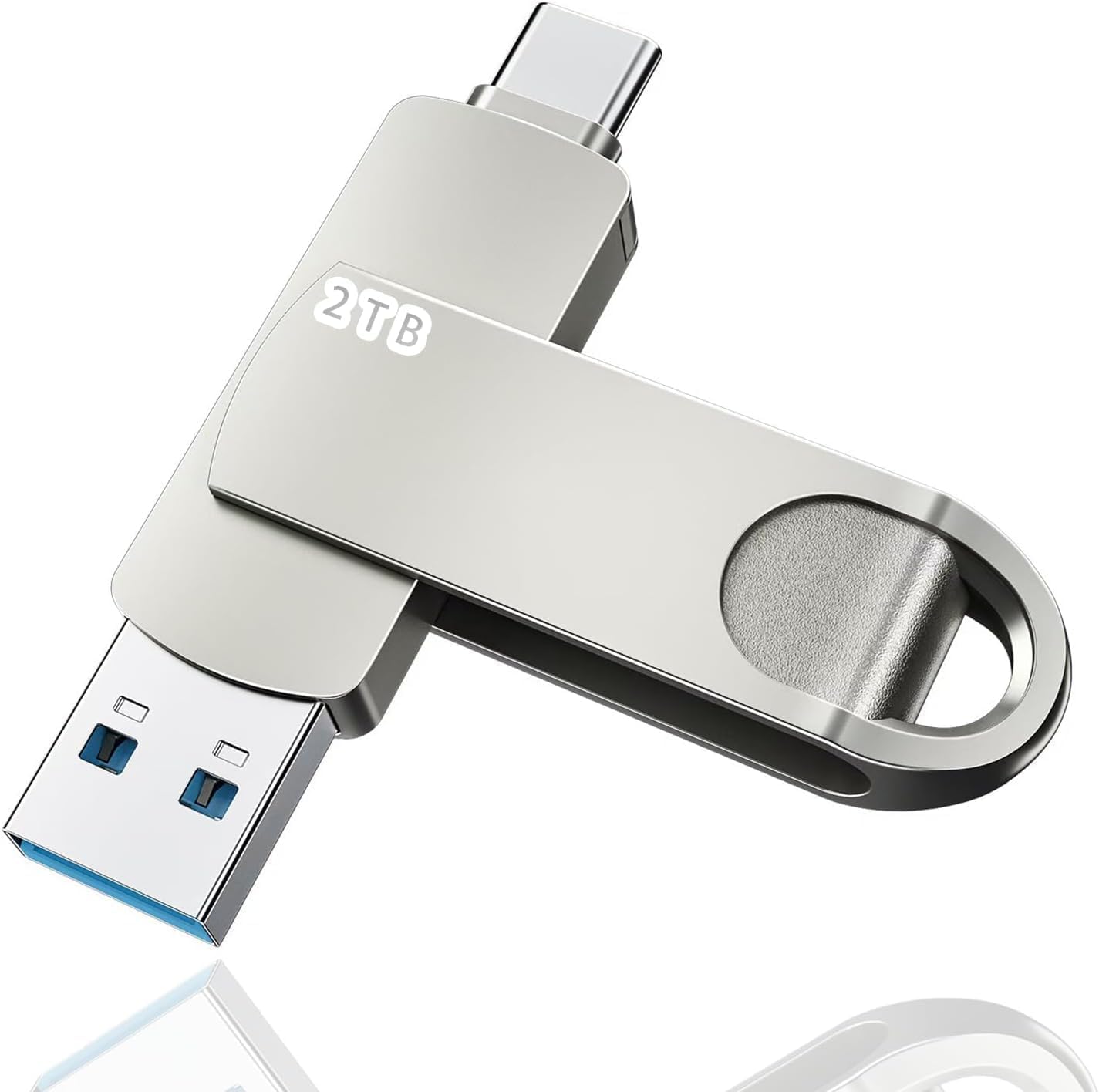 Amazon.co.jp: USBメモリ 2TB 【五年品質保証】大容量 2in1 高速＆Type-C コンパクト 外付けメモリー 360度回転 フラッシュメモリ スマホ使用可 PC対応可 ...