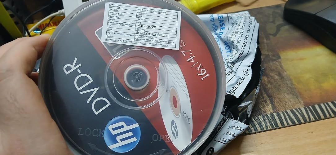 HP CD-RW 700MB Premium Rewritable Blank Compact Disc Cake Box 4x-12x ...