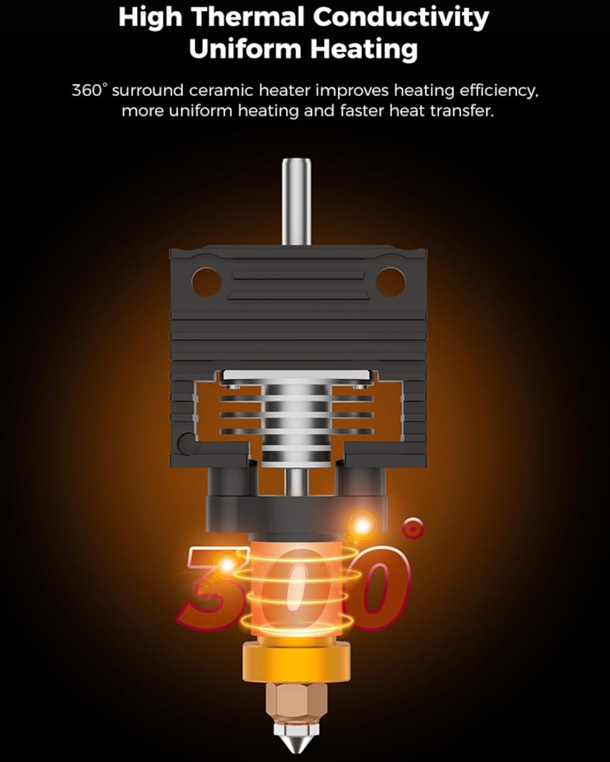 Creality Official K1/K1 Max/K1C Upgrade Ceramic Hotend Kit Heating ...