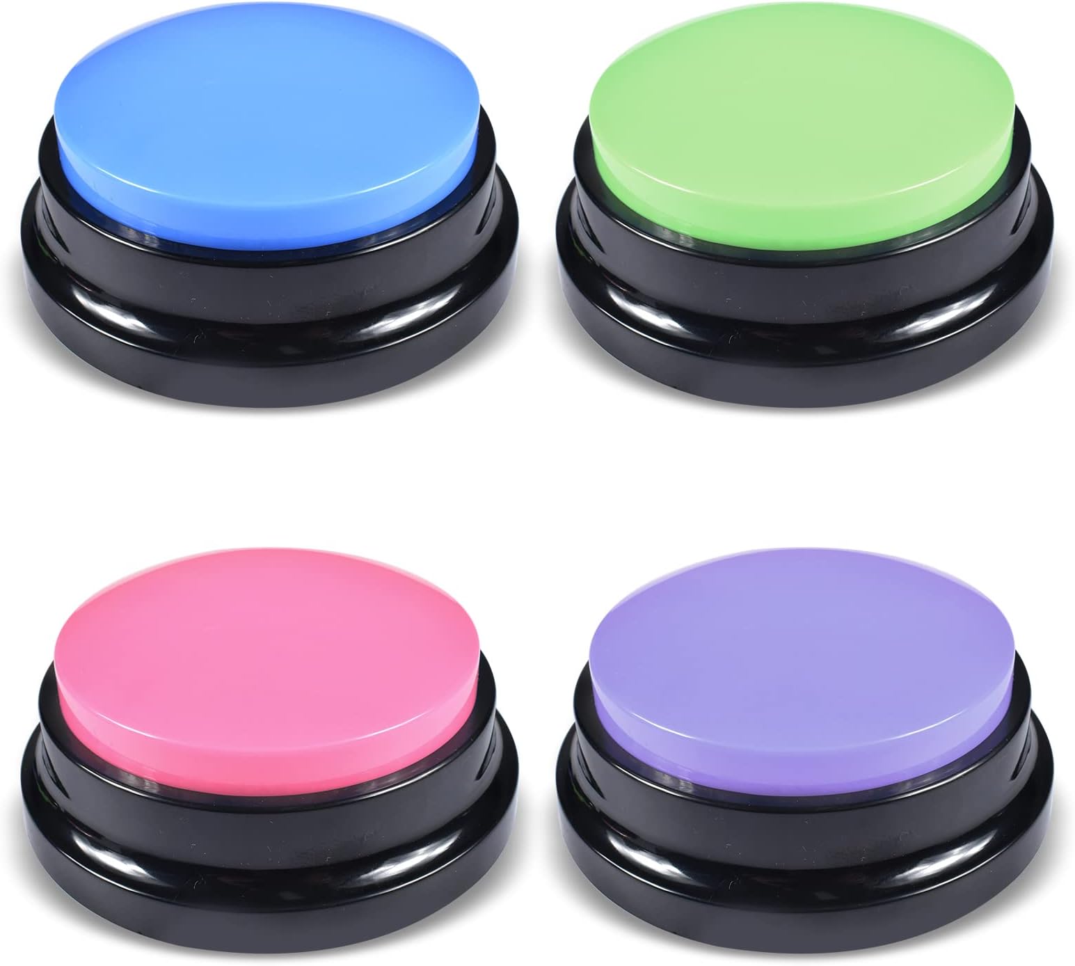 4 Packs Dog Buttons for Communication and Training, Recordable Dog ...