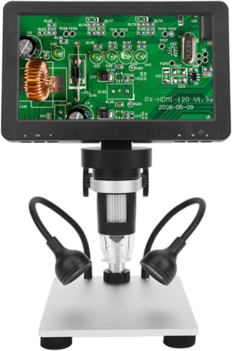 Lazmin 12MP Digital Microscope, 1200x Industrial Electric Microscope ...