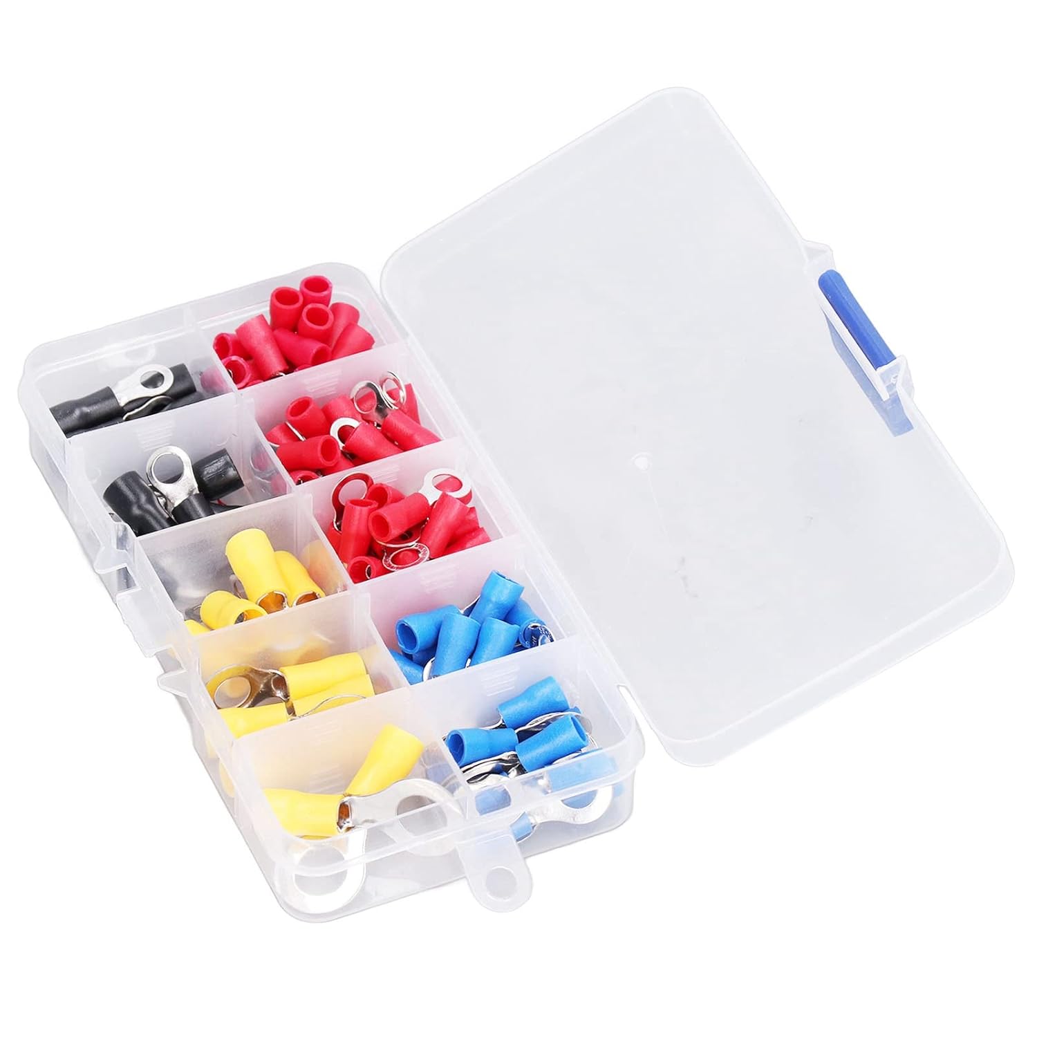 JAWL Terminal, Insulated Copper PVC Wire Connector 102Pcs Wide ...