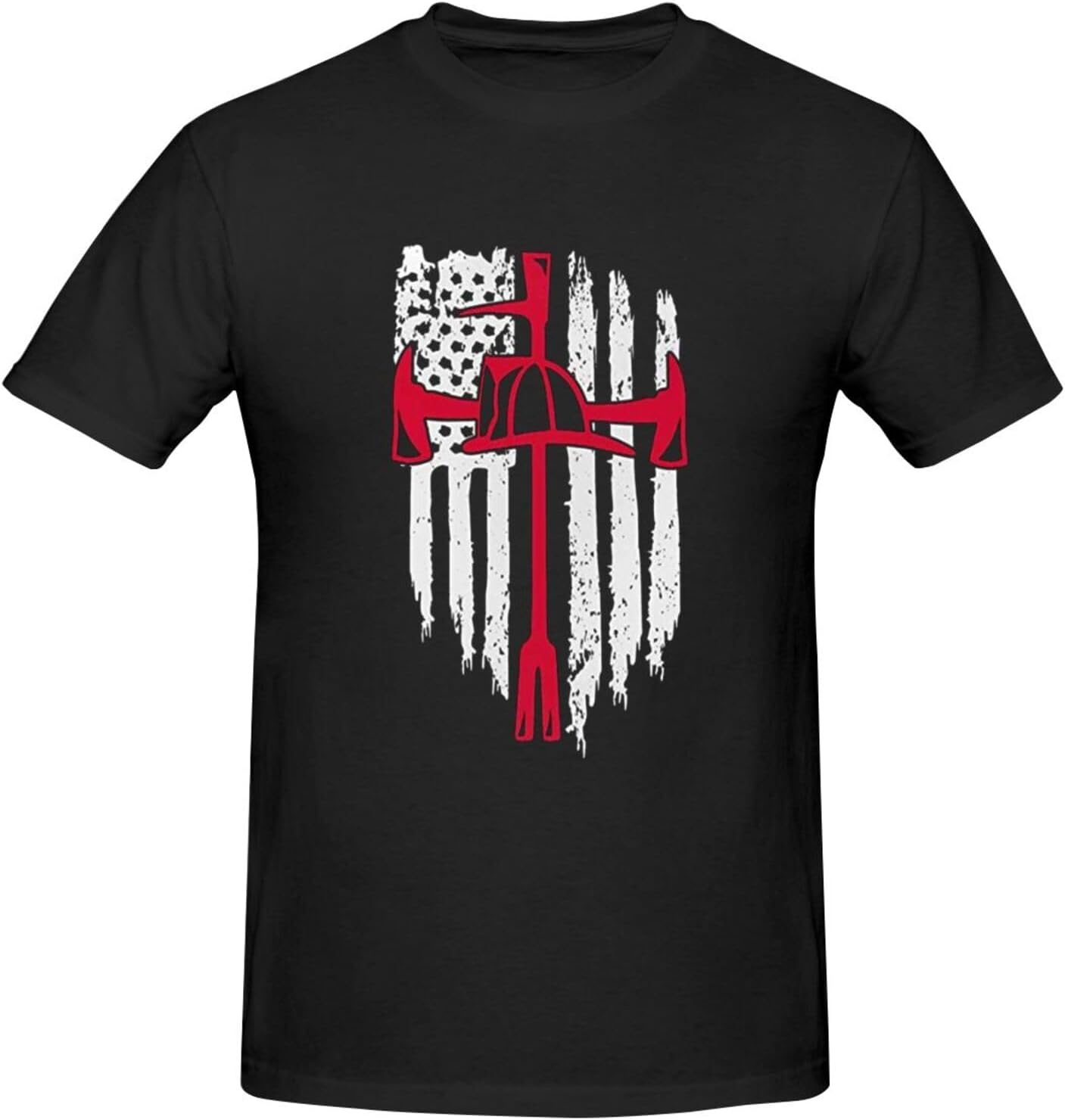 Reflective American Flag Firefighter Thin Red Line Fire Department ...