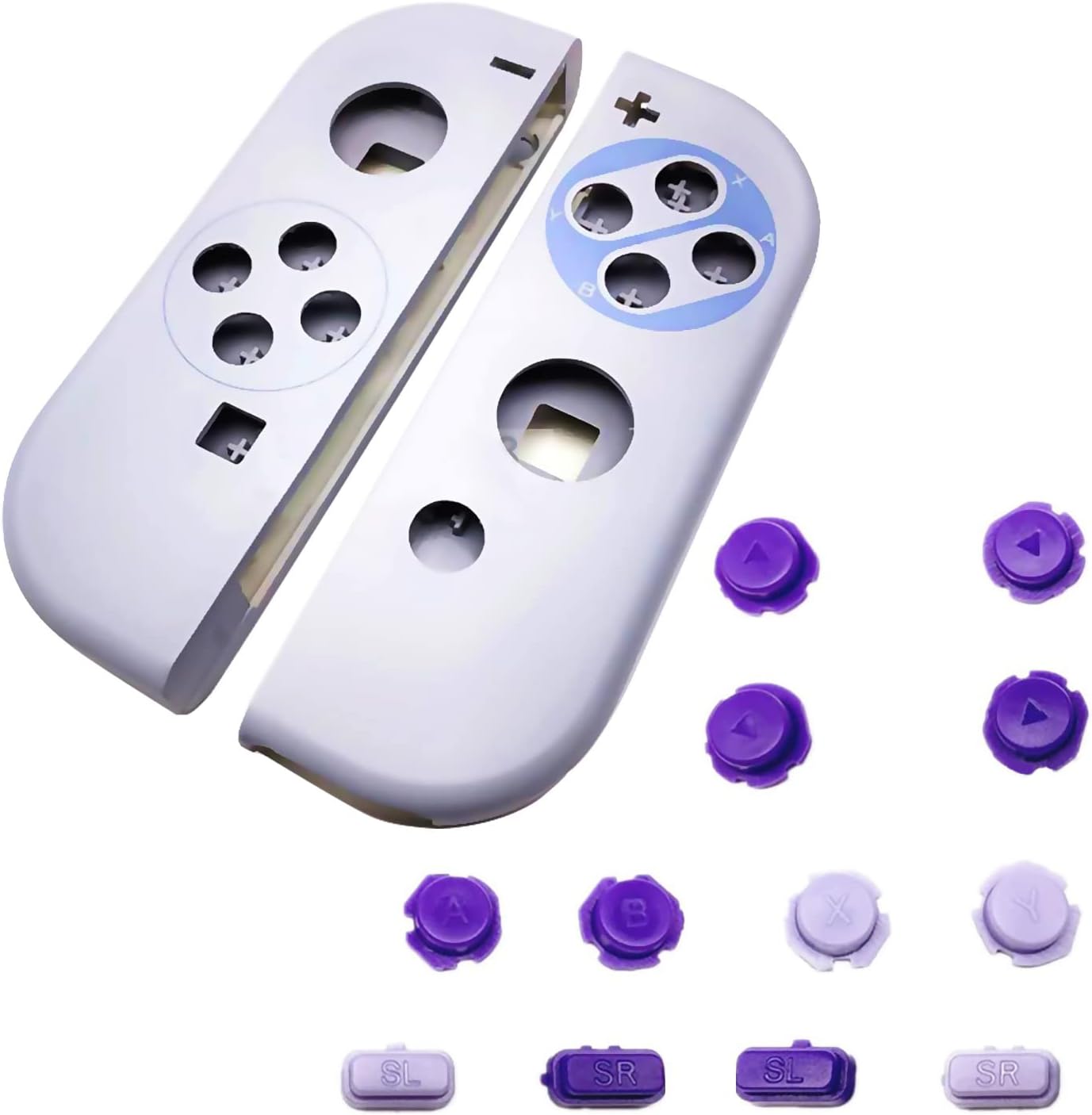 Amazon.com: Custom Extra Housing Shells Limited SFC Grey + Buttons ...