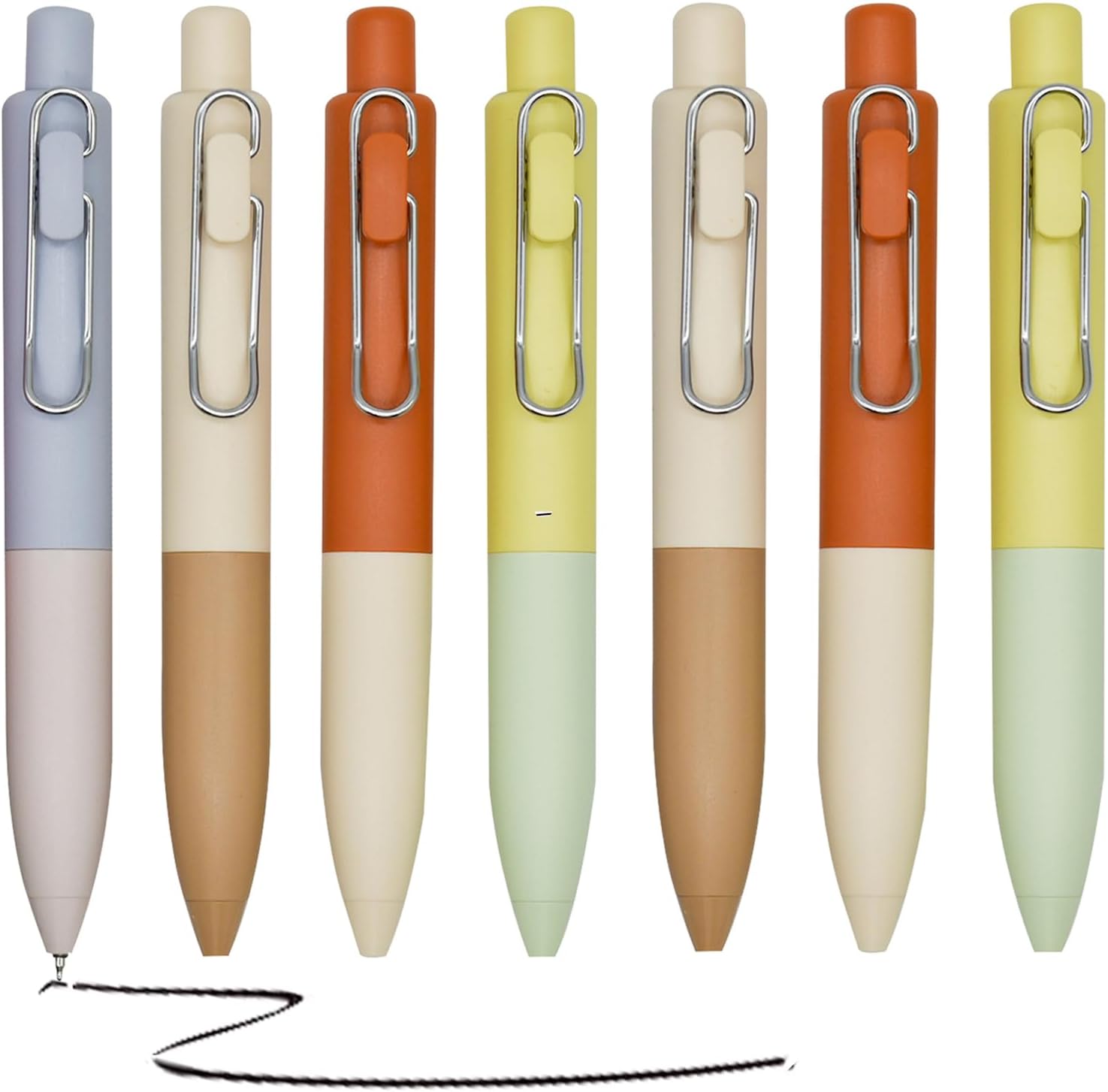 Amazon.com: Lopenle 24 Pieces Macaroon Mini Pens Small Pens Retractable ...