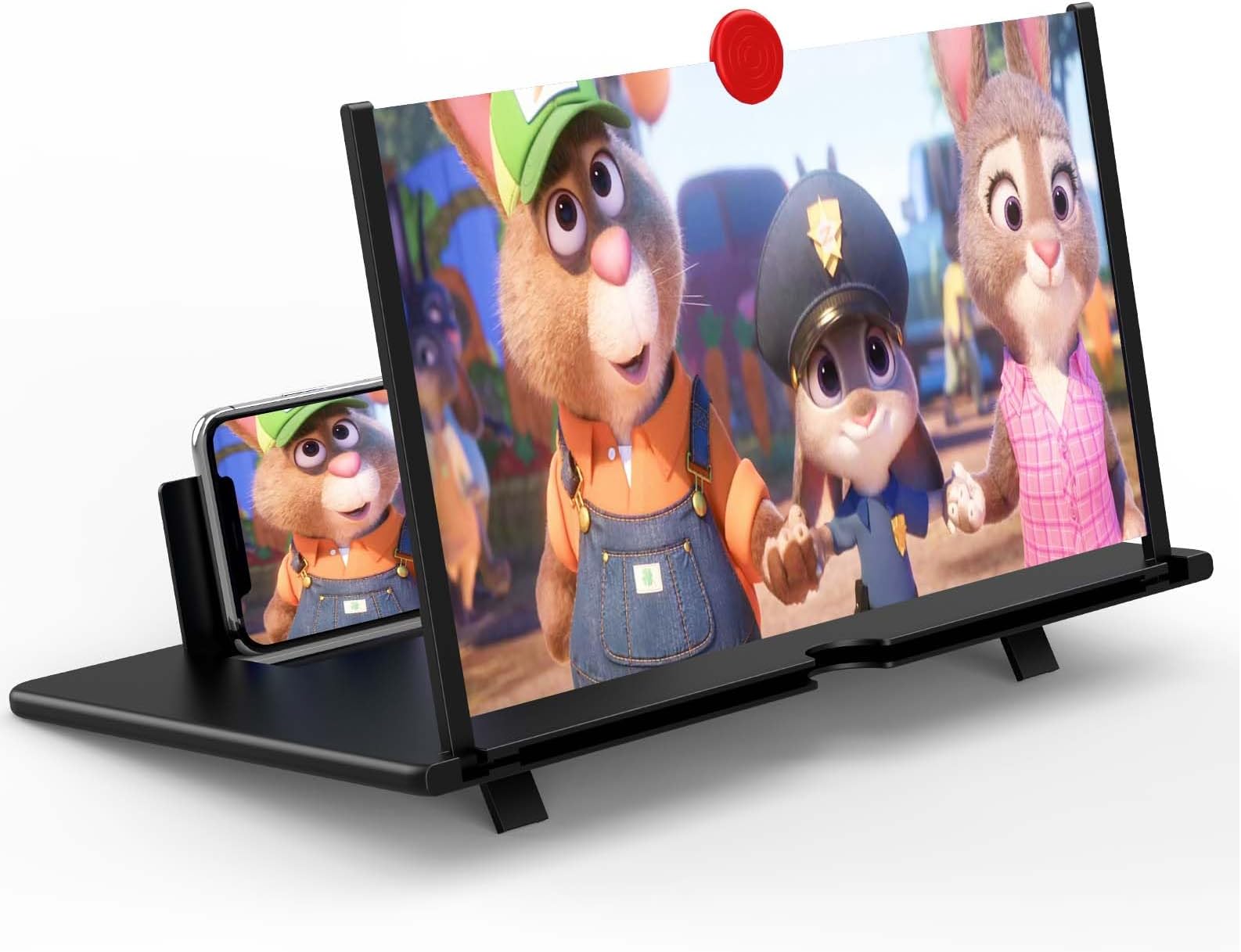 Amazon.com: 12" Phone Screen Magnifier with Bluetooth Speakers - 3D HD ...