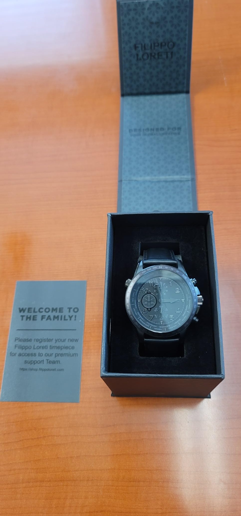 Amazon.com: FILIPPO LORETI Oscura 45mm Men's Chronograph Watch Black ...