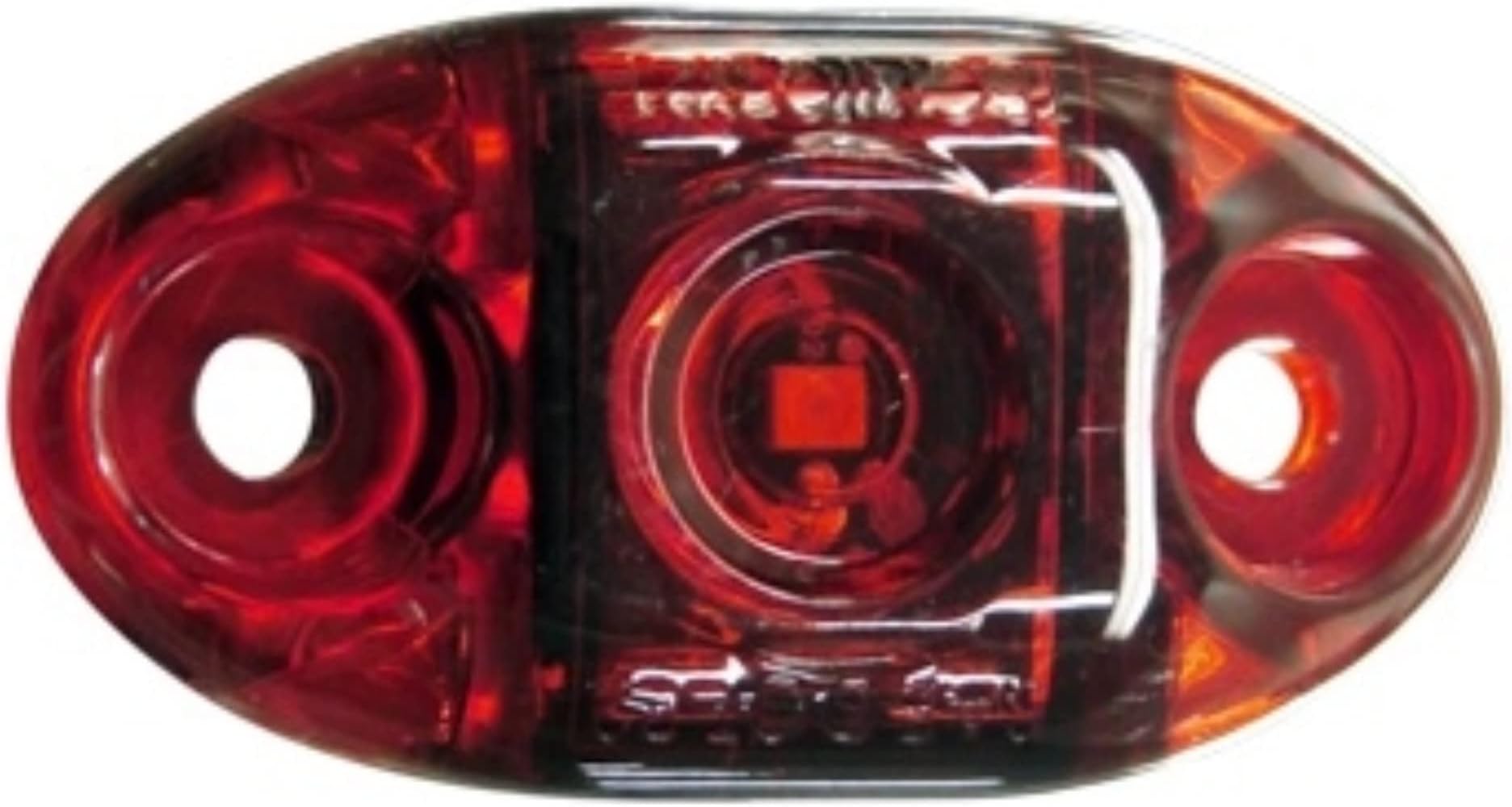 Amazon.com: Red 2" Oval Flat Side Marker (red lens) : Automotive