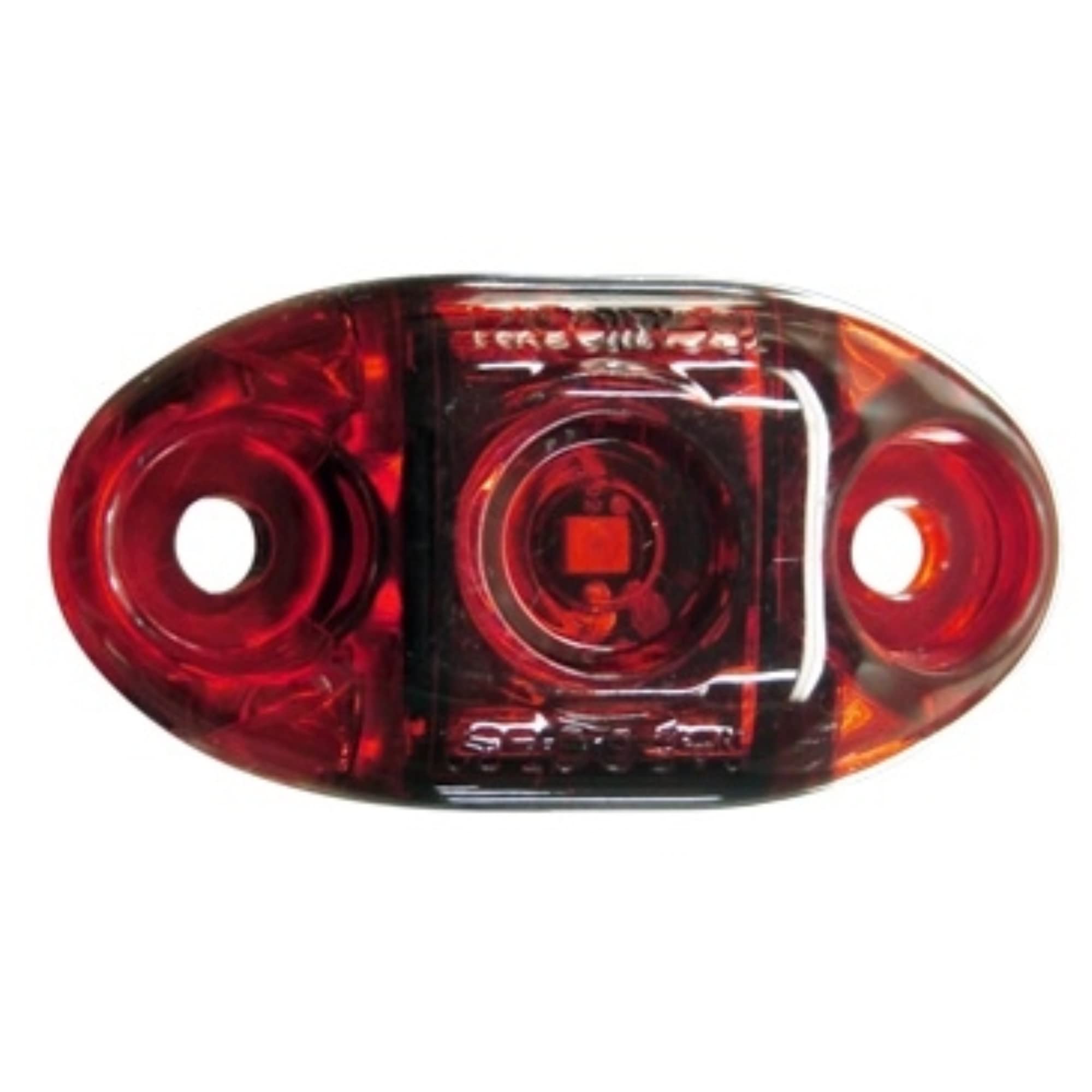 Amazon.com: Red 2" Oval Flat Side Marker (red lens) : Automotive