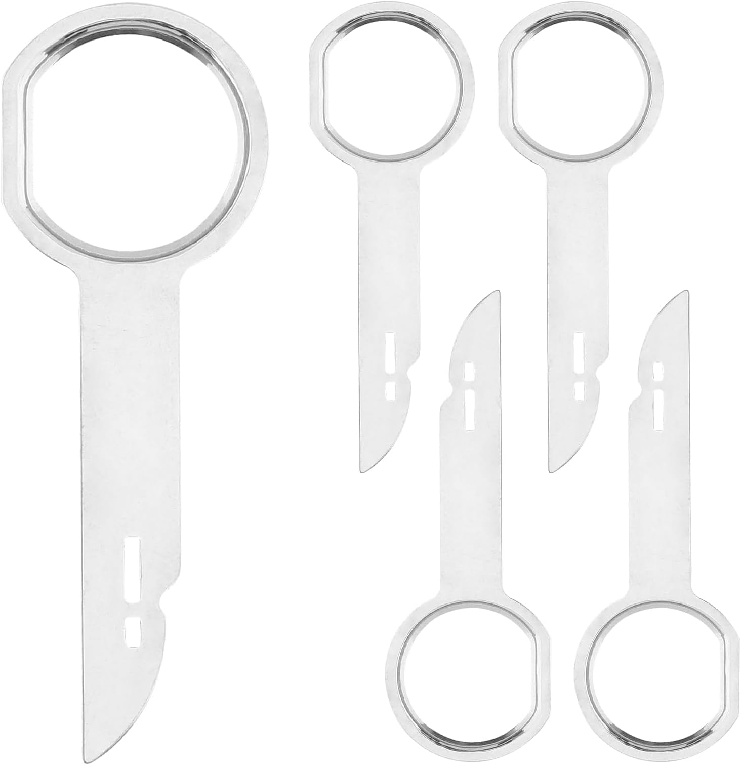 4 Piece Car Radio Removal Tool Kit, Din Release Keys with Easy Grip ...