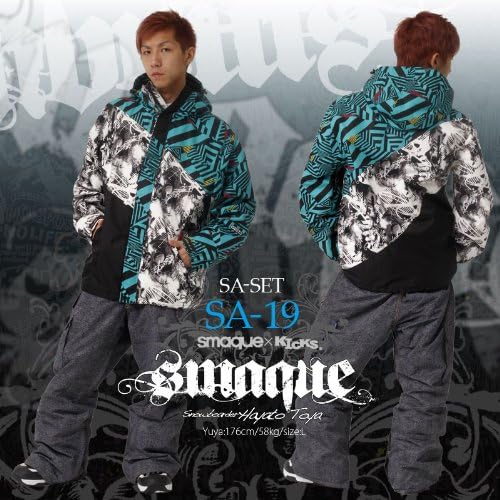Amazon | 【SMAQUE/スマック】メンズ スノーボードウェア上下セット（SA-SET）【[19]SA-19（L-41*L-20 ...