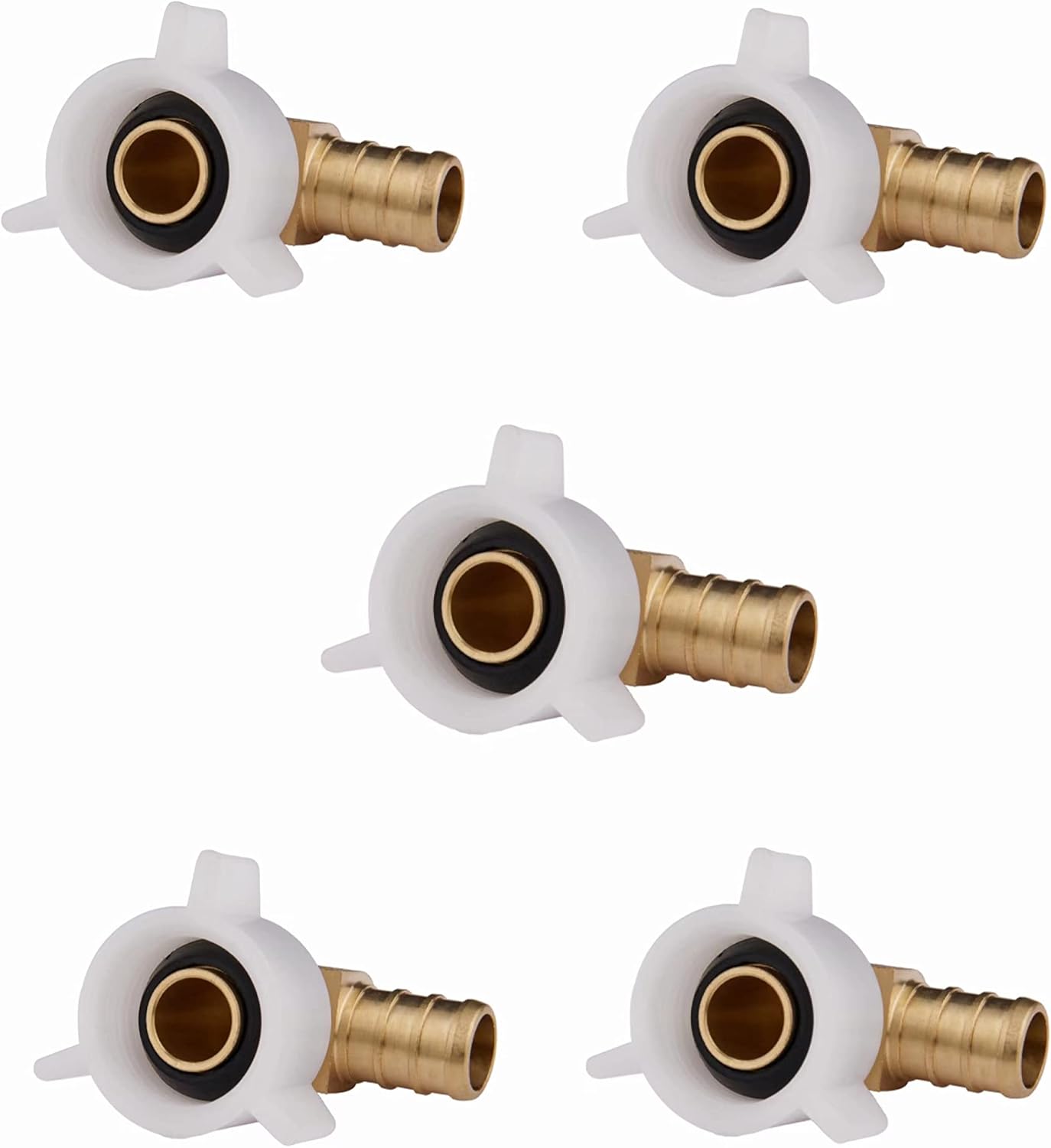 (Pack of 5) EFIELD Barb Crimp Pex 1/2" Pex x 1/2" Female NPT Swivel ...