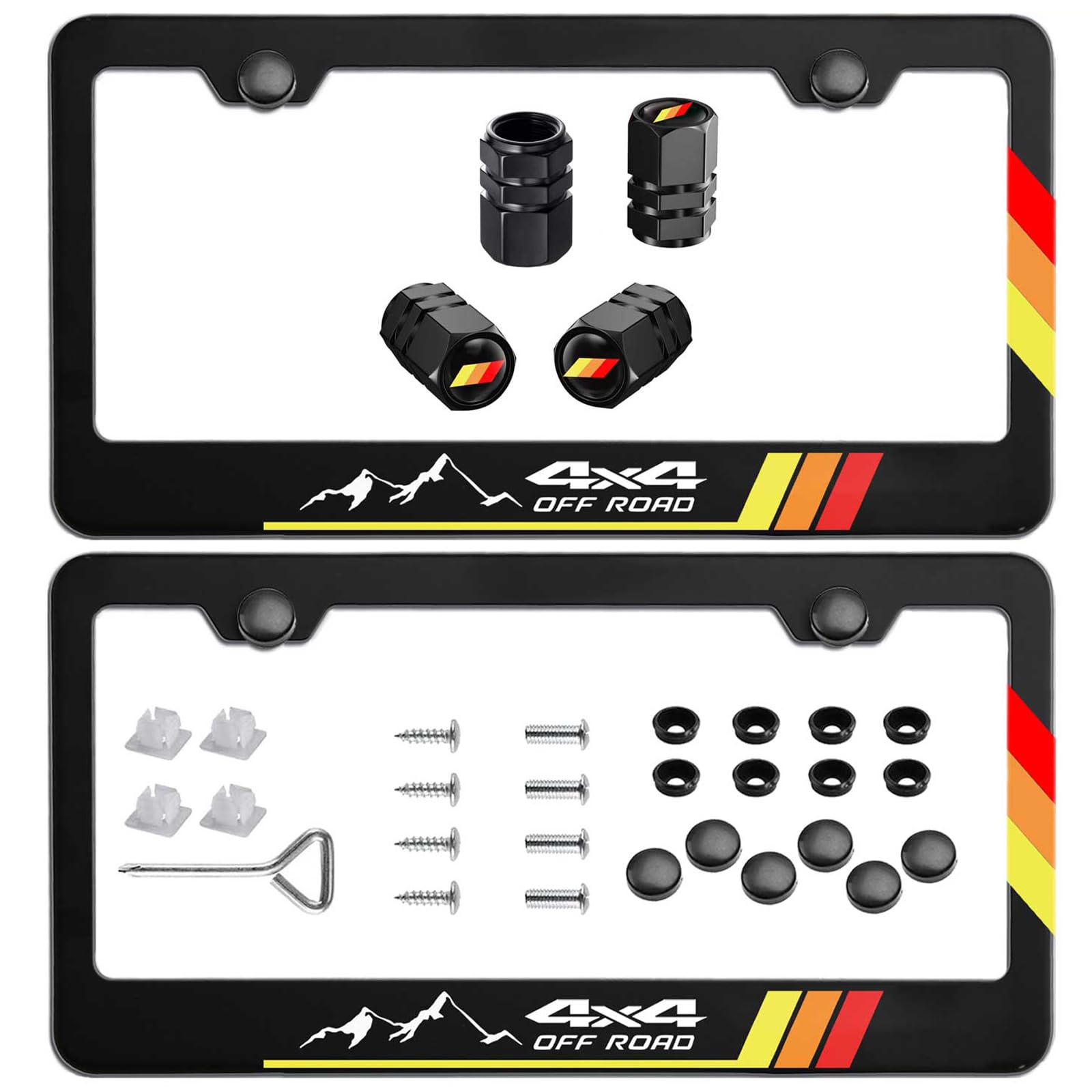 Amazon.com: 2 Pcs Fit for Toyota Car License Plate Frames, Compatible ...