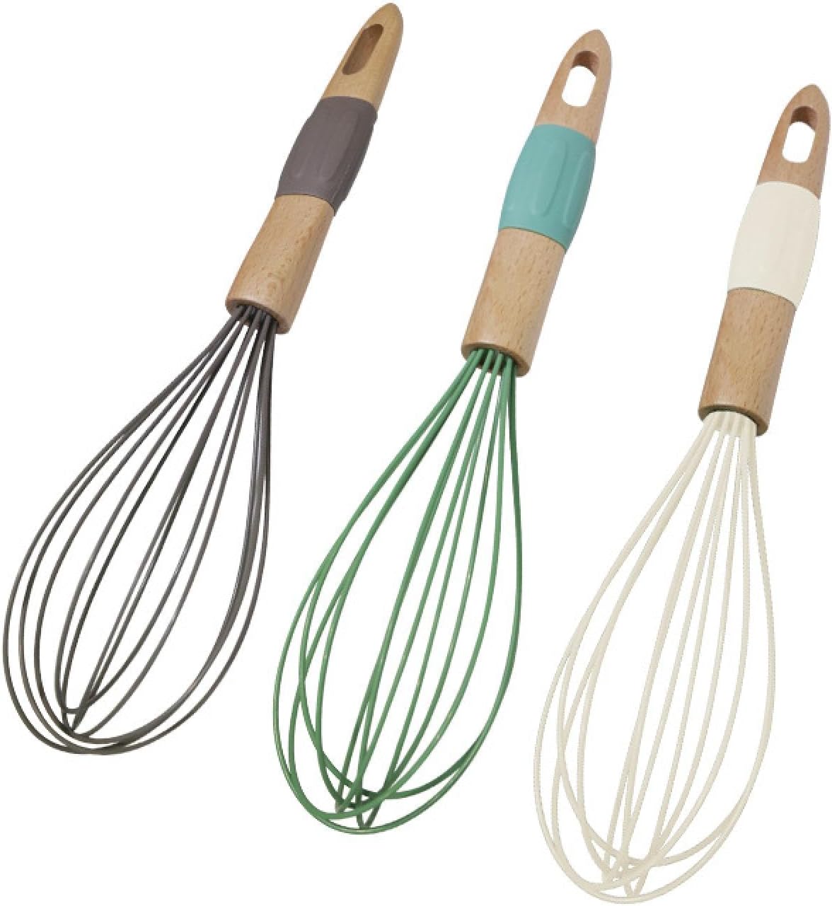 Amazon.com: douch Whisk Wooden Handle Silicone Whisk : Home & Kitchen