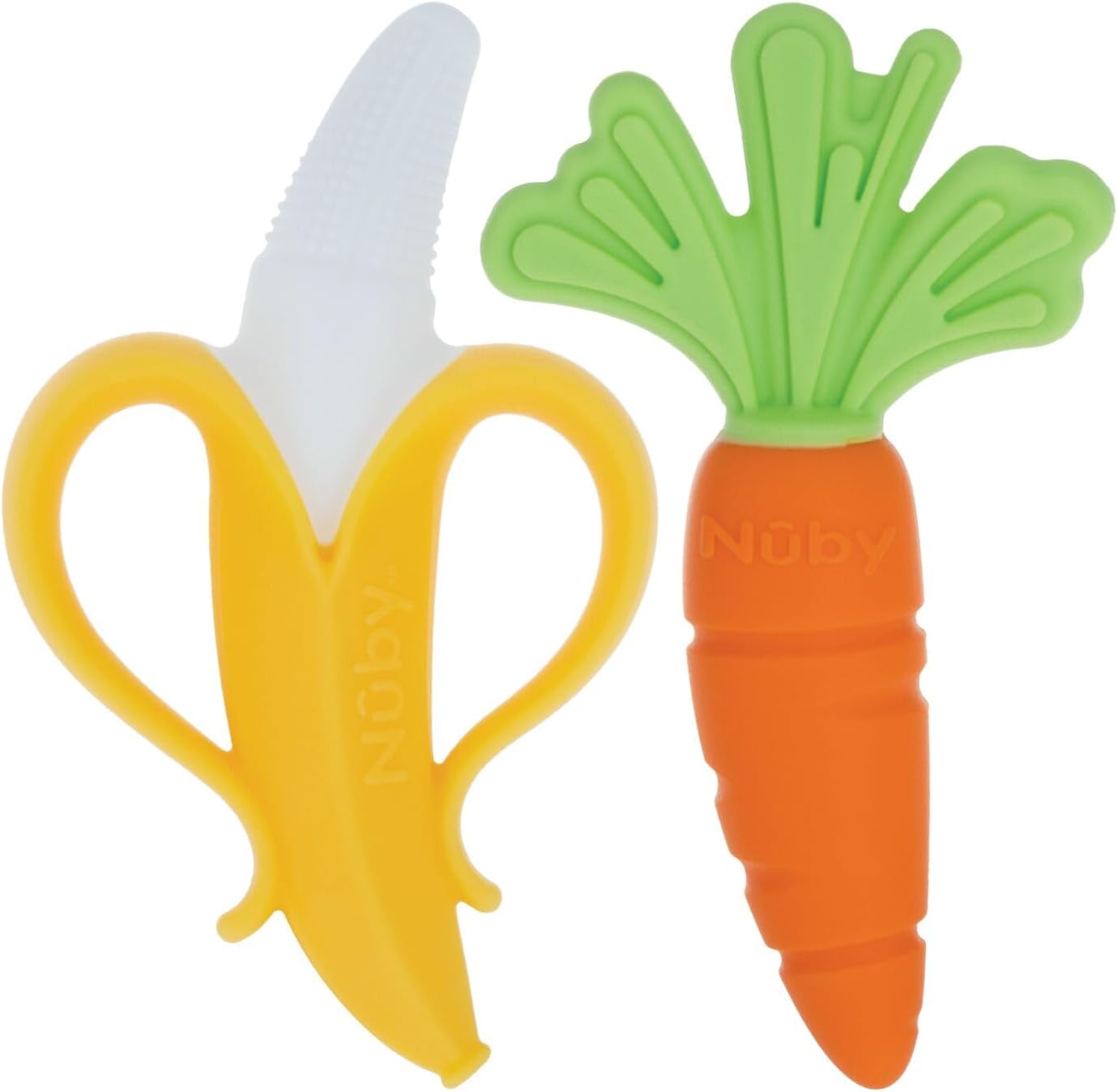 Amazon.com : Nuby NanaNubs Banana Massaging Toothbrush and Carrot ...