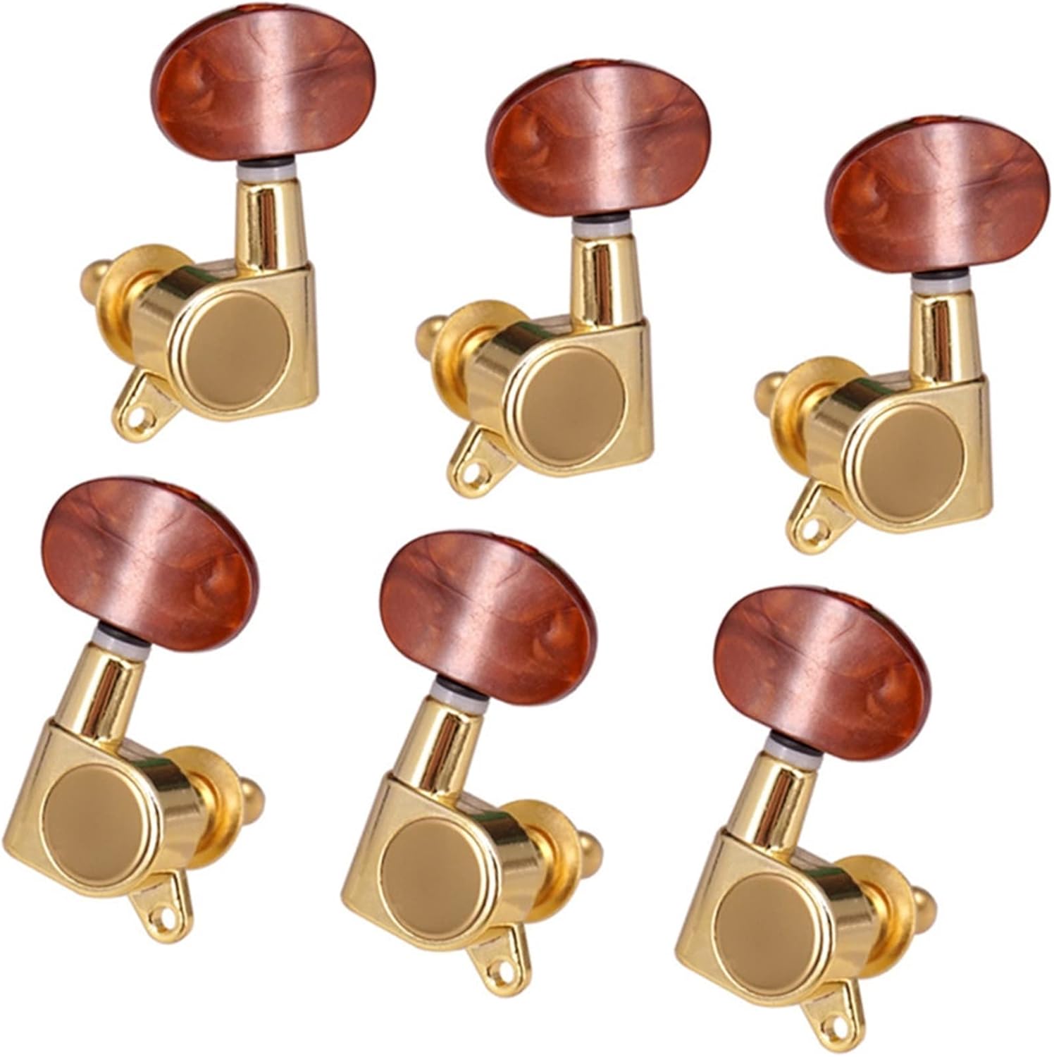 Tuner Machine Heads Knobs 6 Pcs 3R 3L Guitar Tuning Pegs Enclosed ...