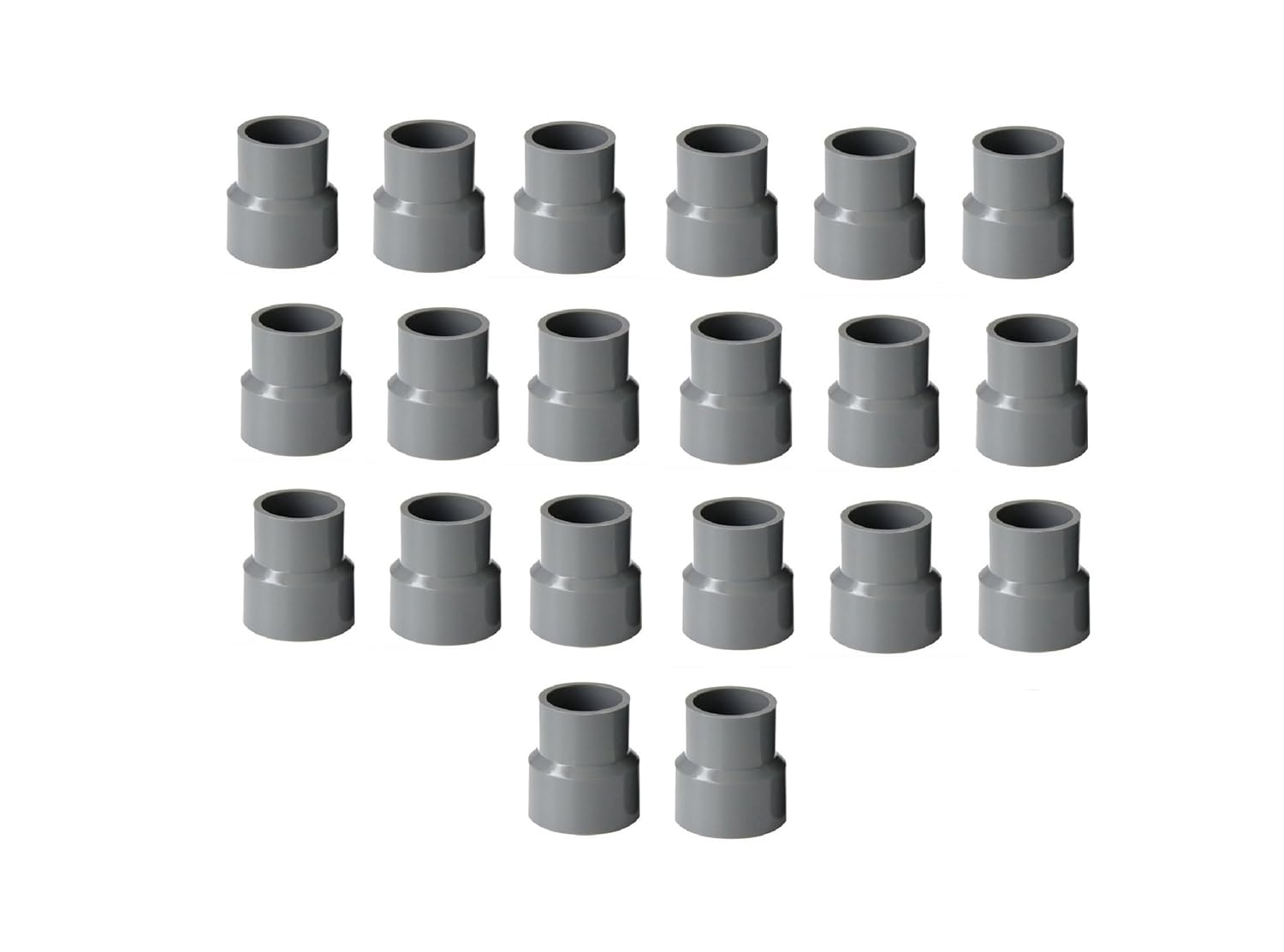 4" x 3"(110x90mm) PVC Reducer pipe fitting used to connect two PVC ...