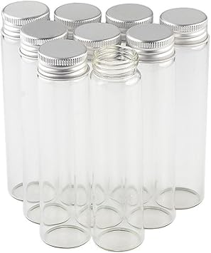 Novacare 60ml Empty Seal Jars Glass Bottle with Aluminium Silver Color ...