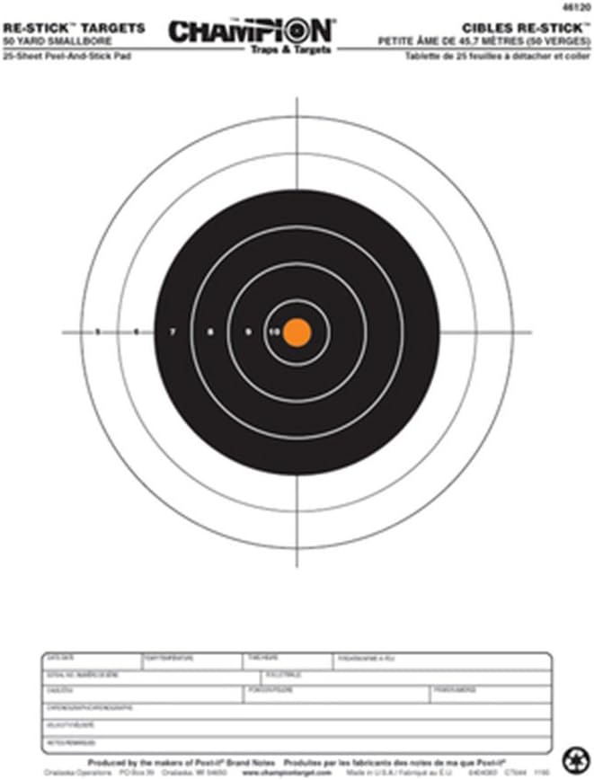 Amazon.com : Champion Traps and Targets Re-Stick 50 Yard Small Bore ...