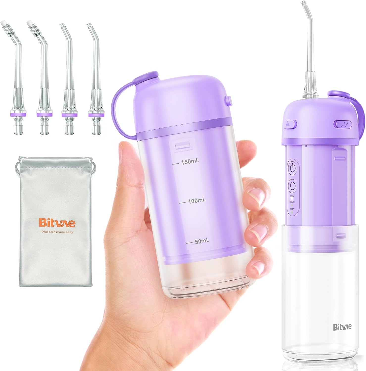 Amazon.com: Bitvae P1 Water Dental Flosser, Portable Water Cleaner ...