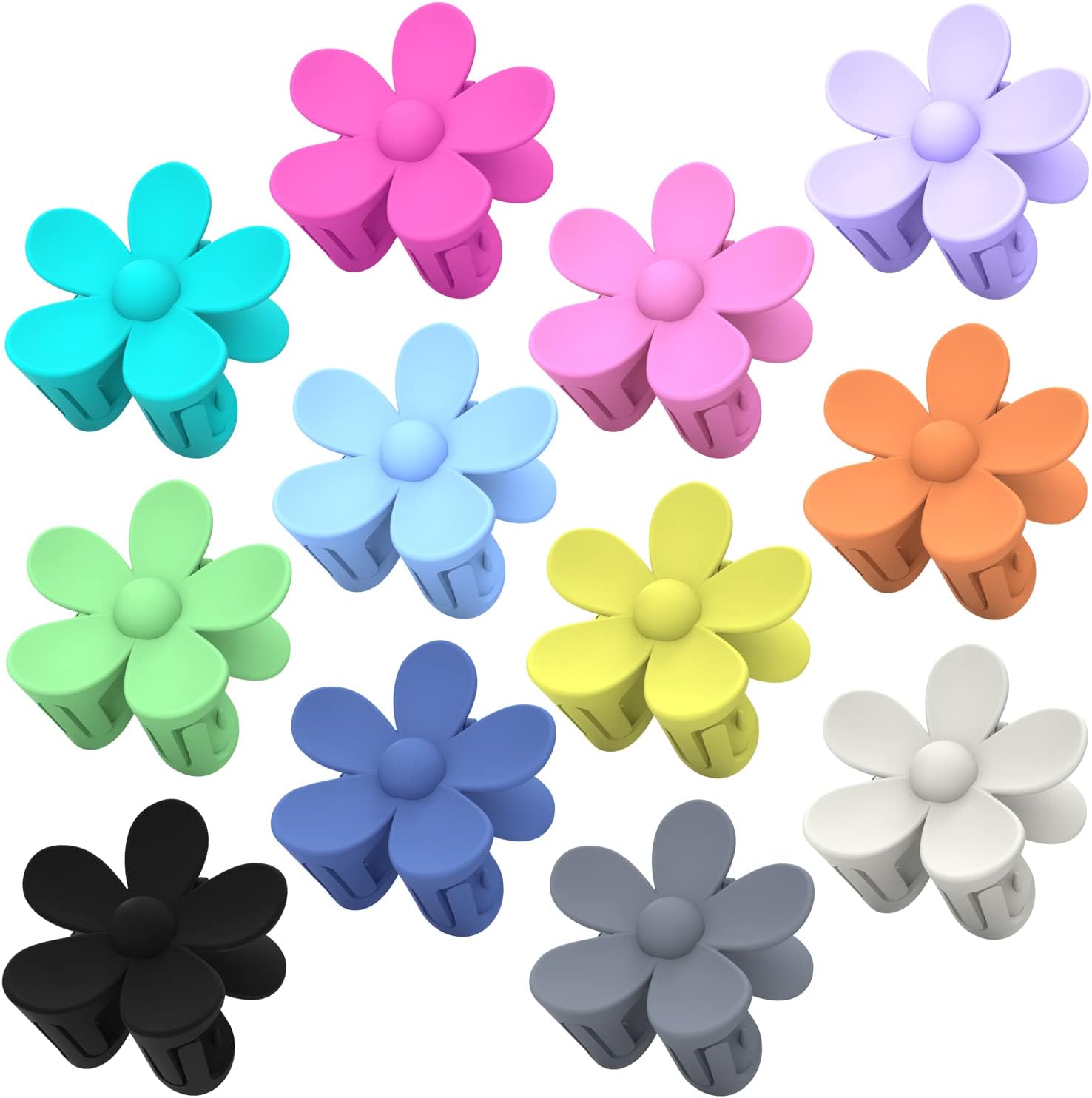 Amazon.com: Flower Hair Clips Big Hair Claw Clips 8PCS Large Daisy Hair ...
