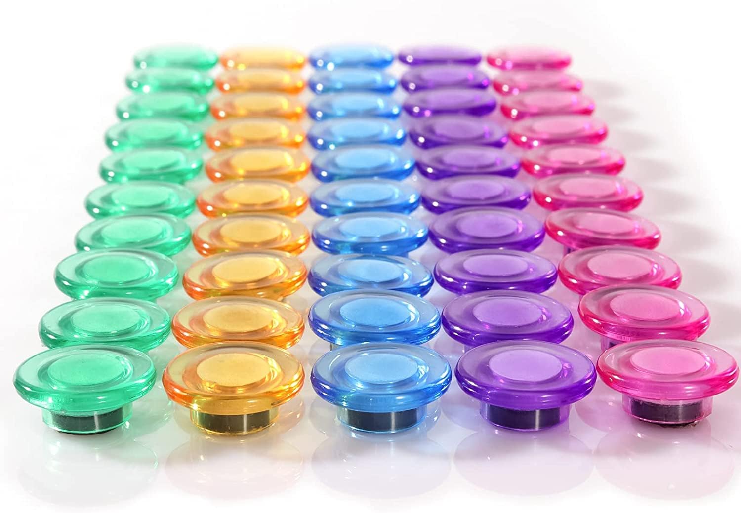 Amazon.com: 50 pcs 20x5x2mm Rectangle Refrigerator Magnets Fridge ...