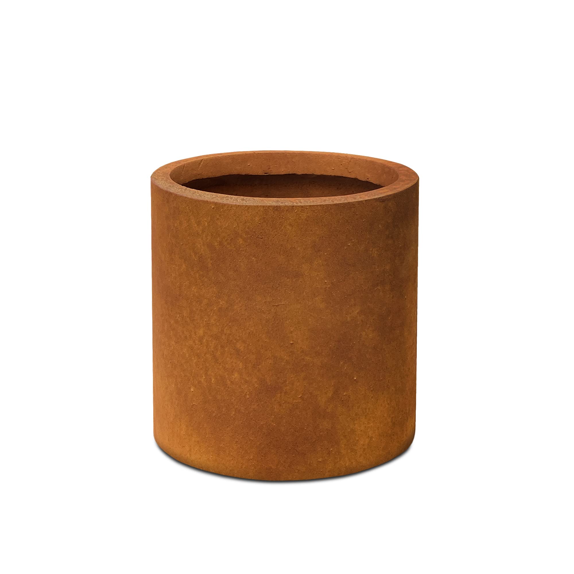 Amazon.com : Kante 10" D Concrete Round Planters with Rust Finish ...