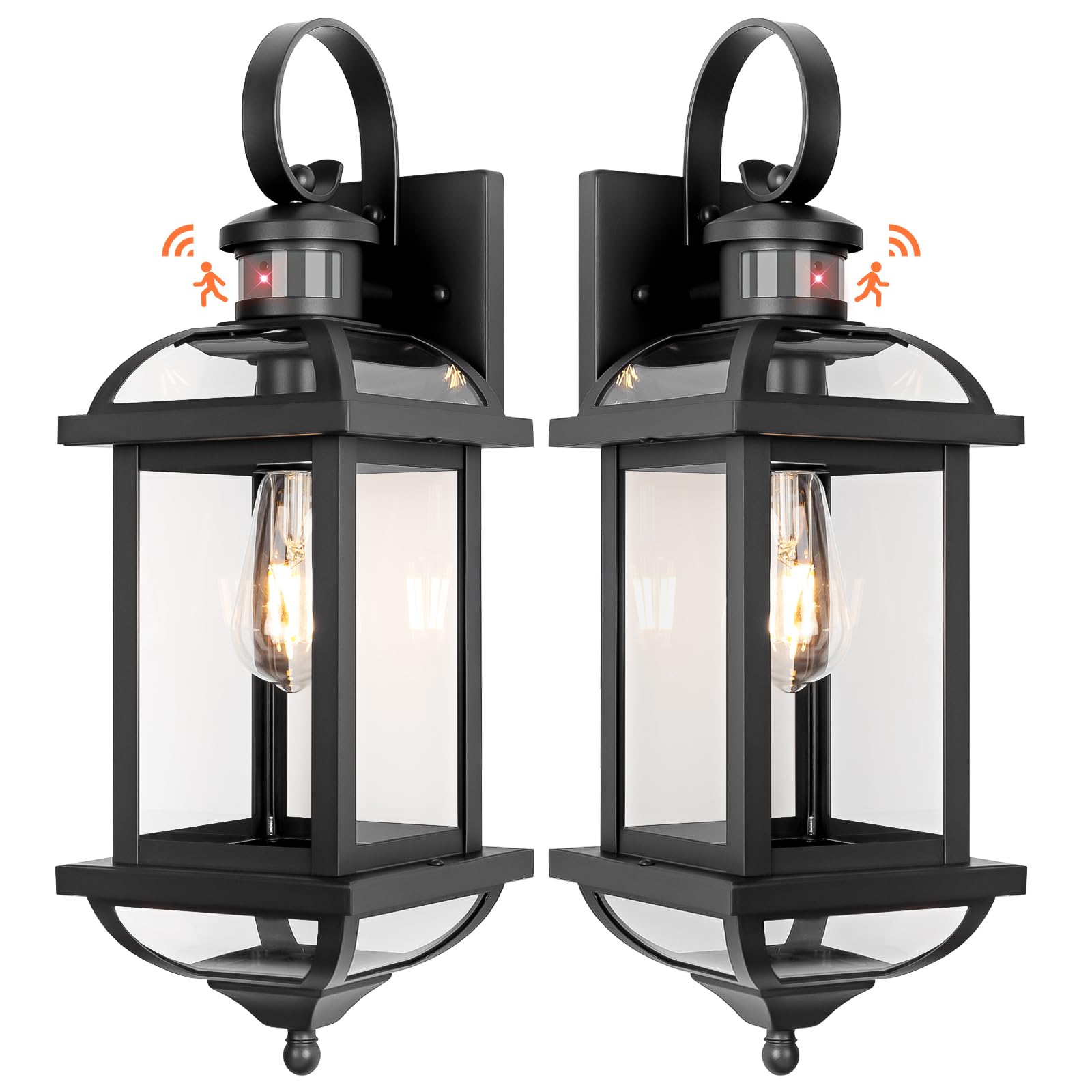 Amazon.com: Roravilila Motion Sensor Porch Lights Dusk to Dawn, 19 Inch ...