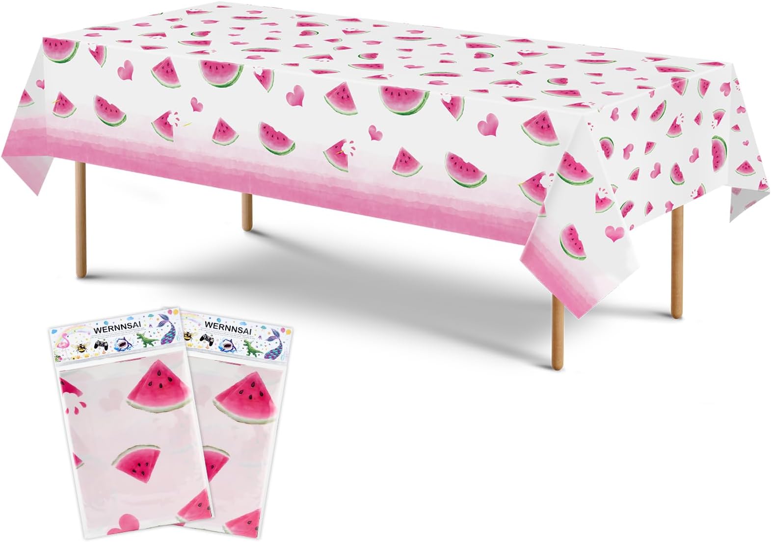 Amazon.com: TJYJOY 4 Pack Watermelon Tablecloth Melon Table Cloth ...