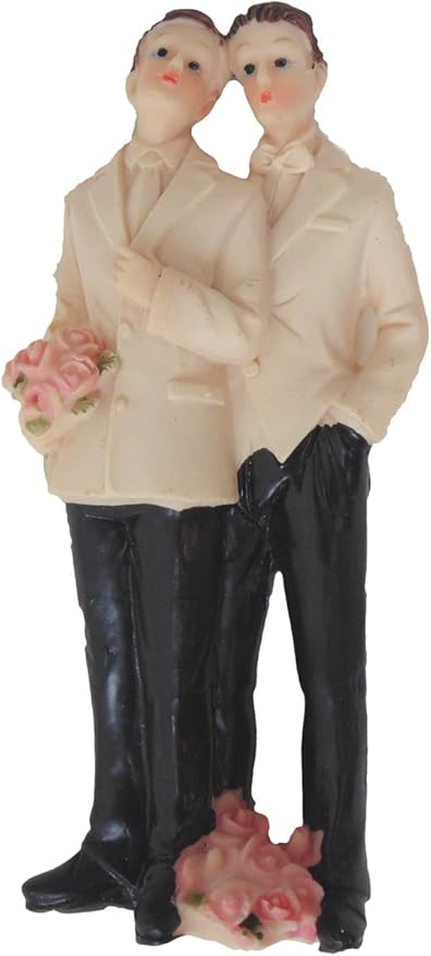 Amazon.com: Gay Couple Male - Cake Topper 5" : Grocery & Gourmet Food