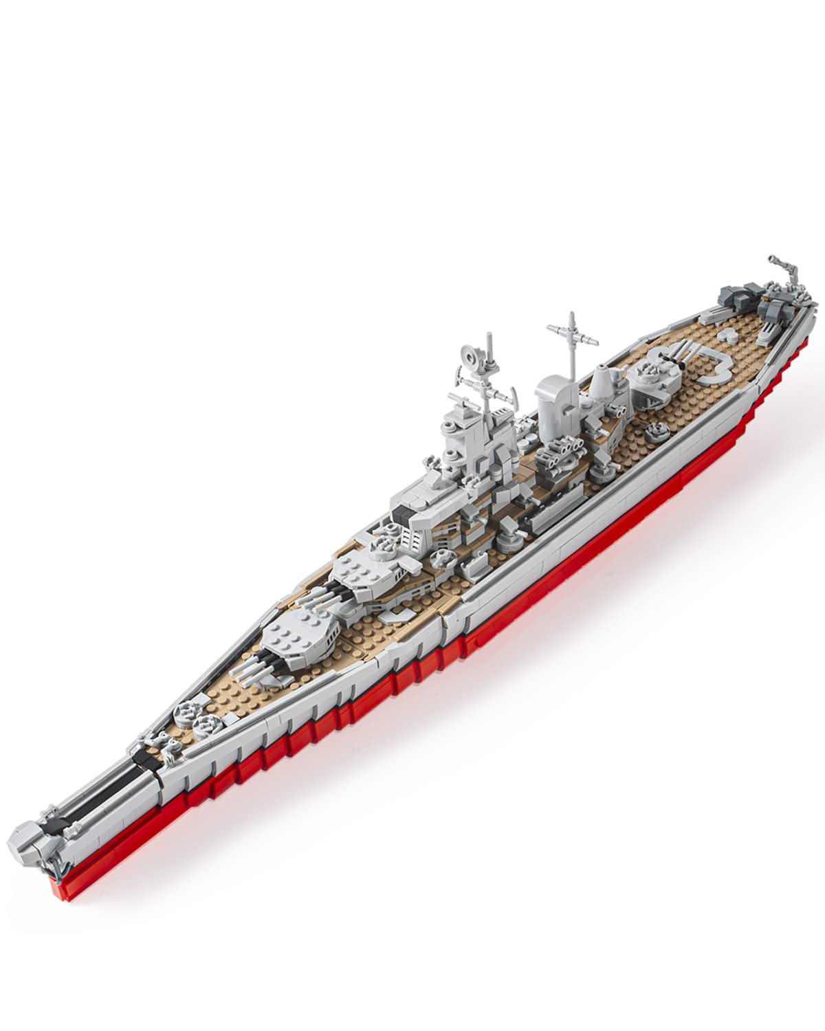 dOvOb Military USS Iowa Model Building Blocks Kit, 1712 Pieces Bricks ...