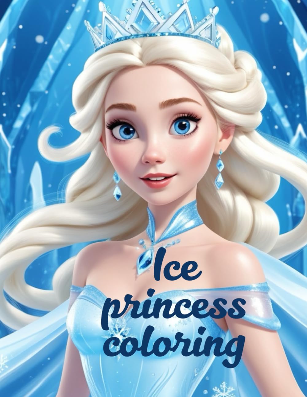 Ice princess coloring: Rimboiu, Mariana: 9798303153189: Amazon.com: Books