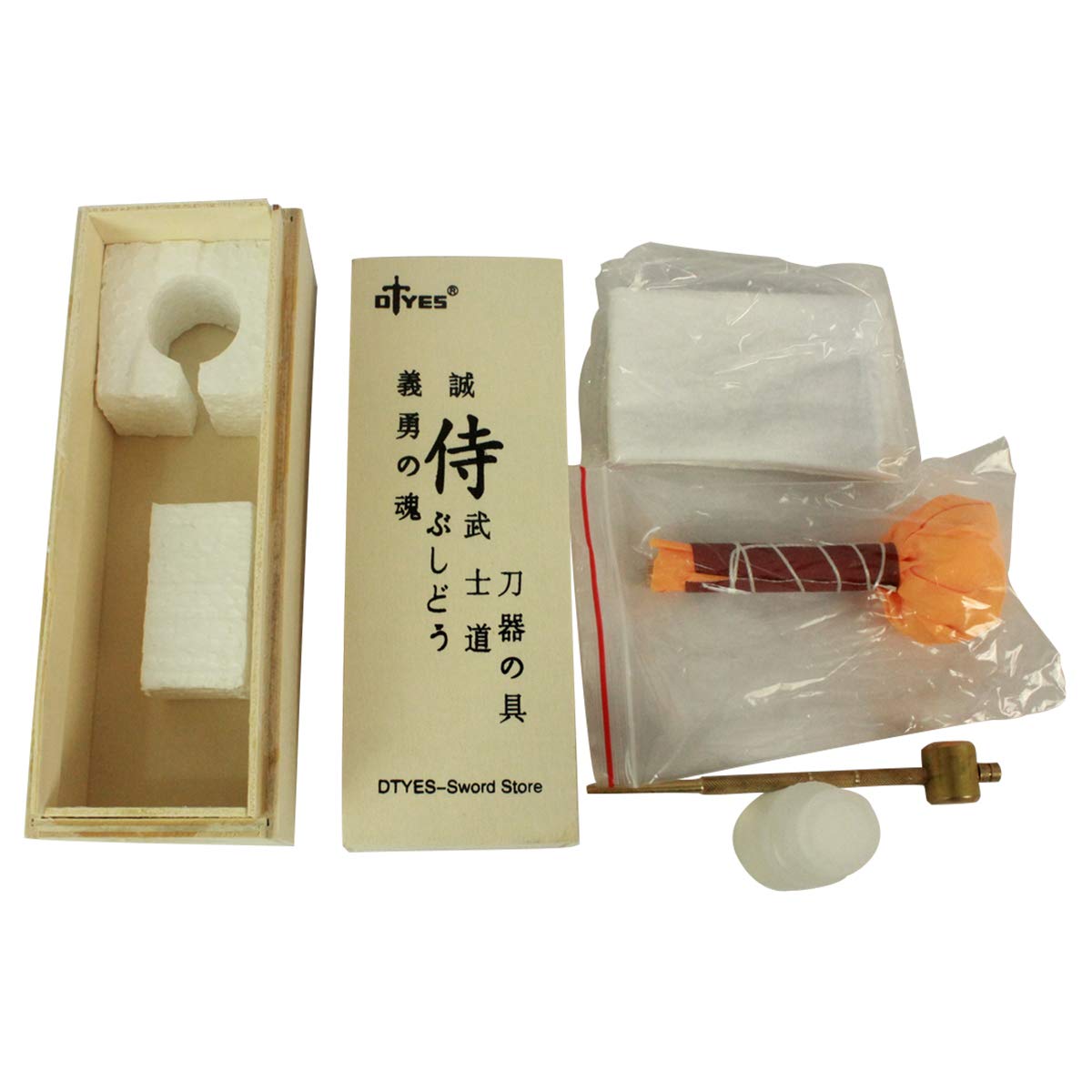 DTYES Full Tang Handmade Japanese Samurai Sword Real Sharp Katana Kit ...